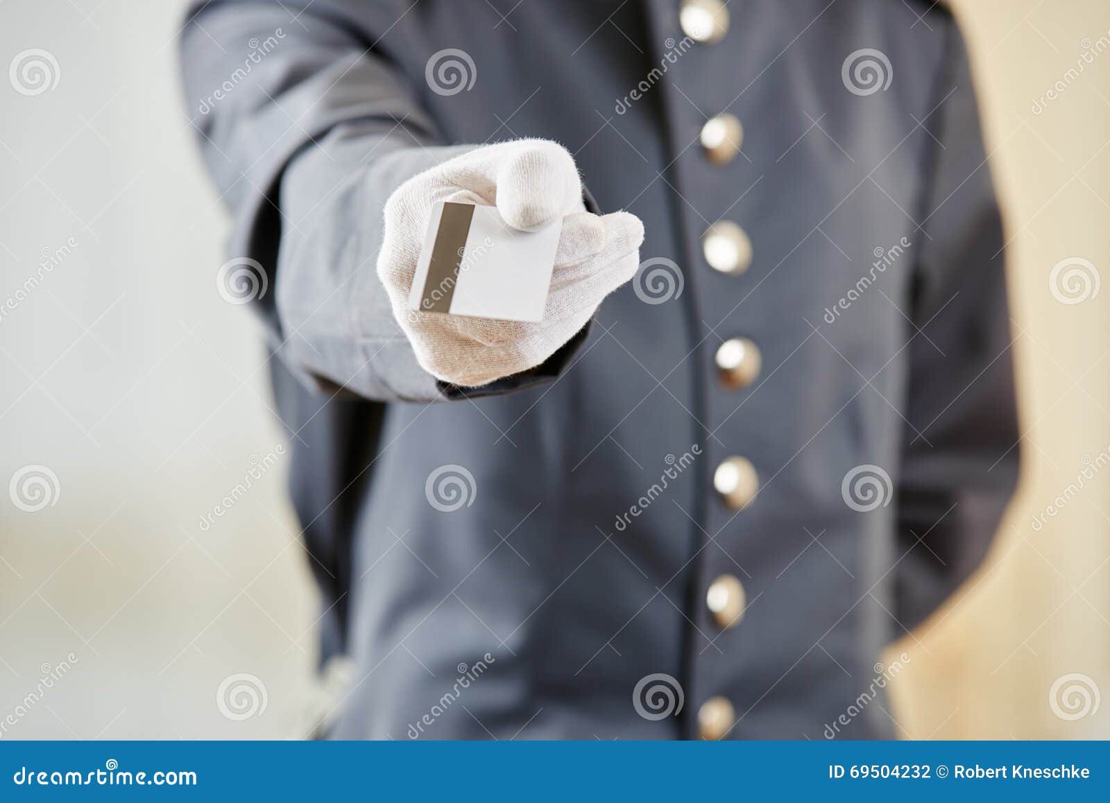 Hotel Clerk Offering Key Card Stock Photo - Image of trip, reception ...