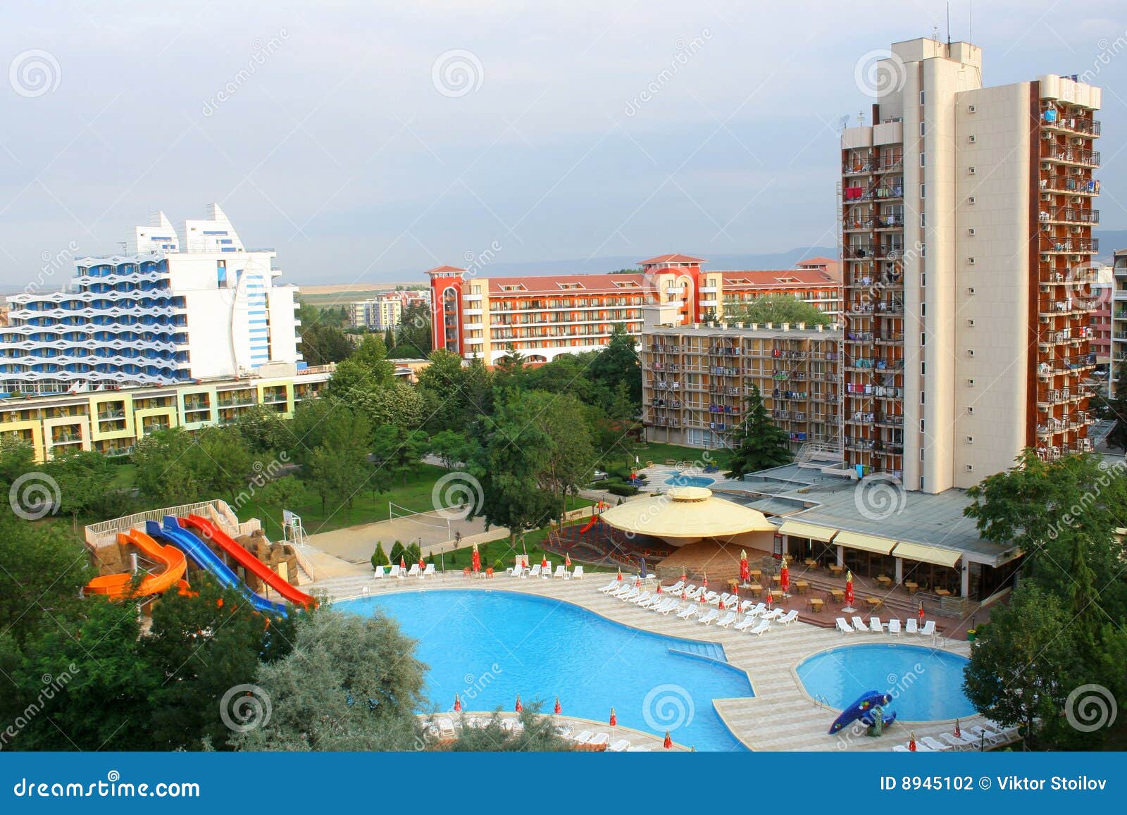 Hotel complex stock photo. Image of lounge, vacation, travel - 8945102