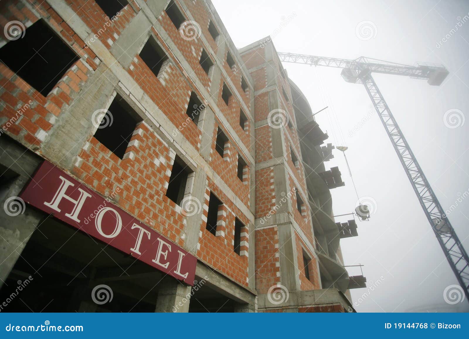 Hotel in construction stock photo. Image of high, development - 19144768