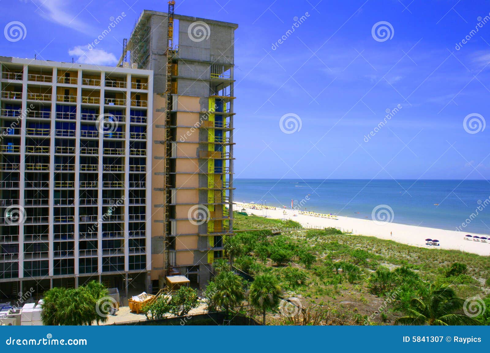 Hotel Construction stock image. Image of luxury, gulf - 5841307