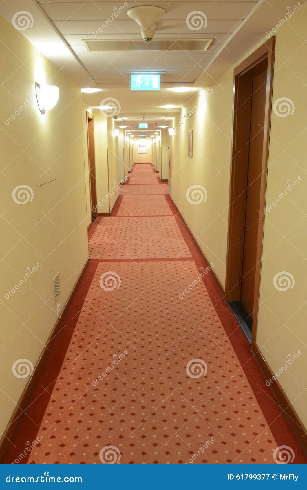 Hotel corridor stock image. Image of radisson, building - 61799377
