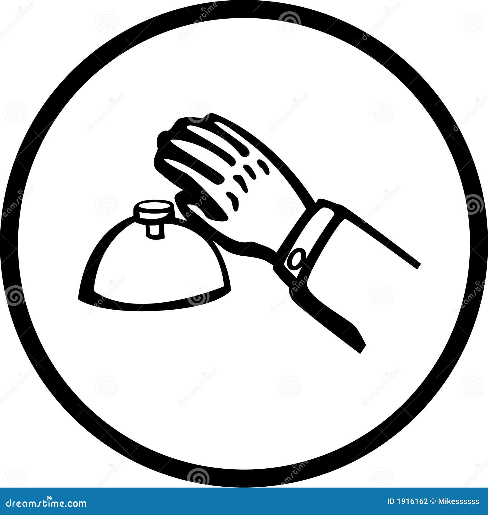 Hotel Counter Bell Vector Illustration Stock Vector - Illustration of ...