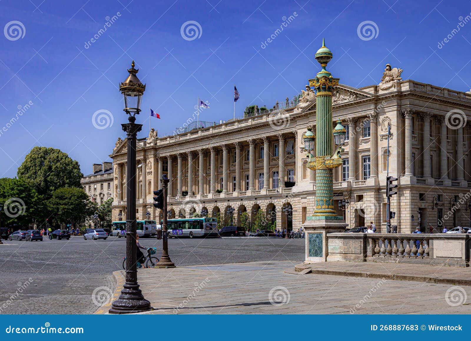 Hotel Crillon on the Place De La Concorde in Paris Editorial Stock ...