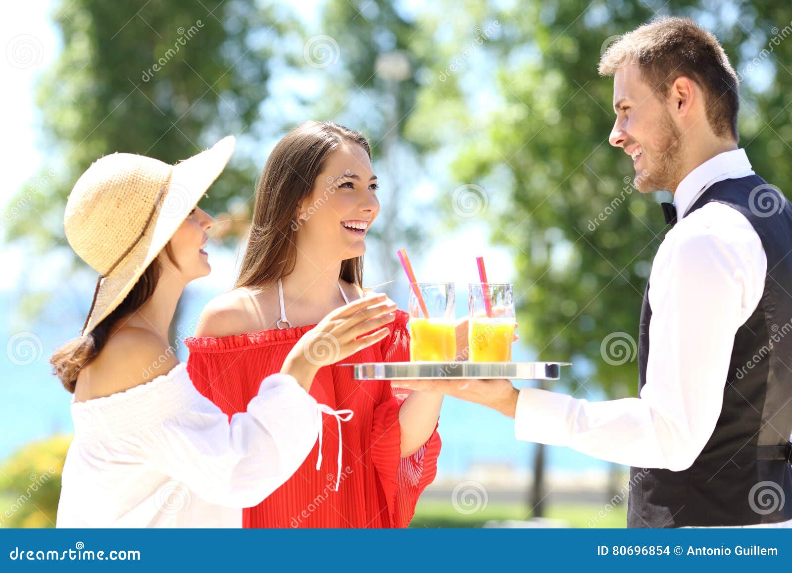 Hotel Customers on Summer Vacations Stock Photo - Image of beautiful ...