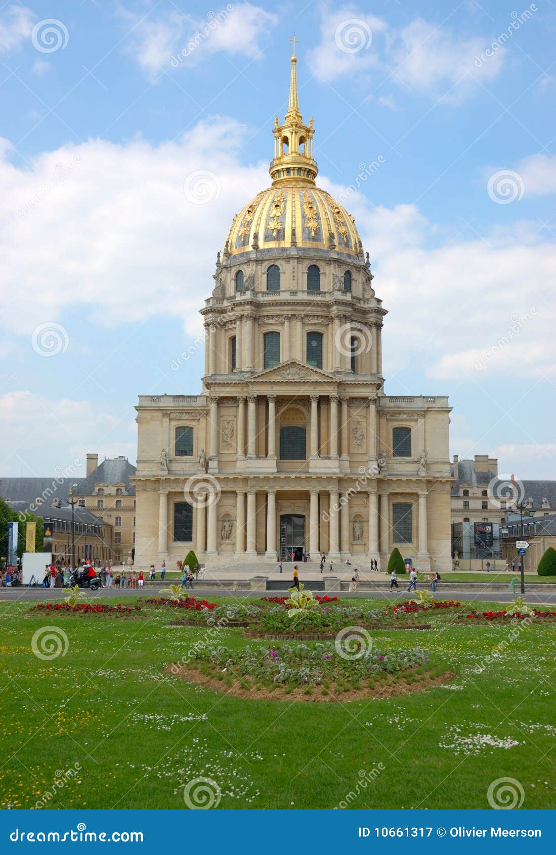 Hotel des invalides, paris stock image. Image of blue - 10661317