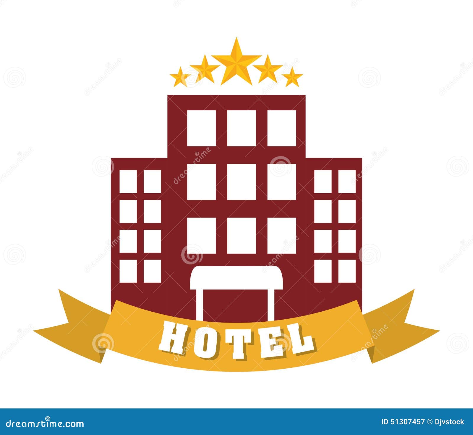 Hotel Design, Vector Illustration. Stock Vector - Illustration of ...