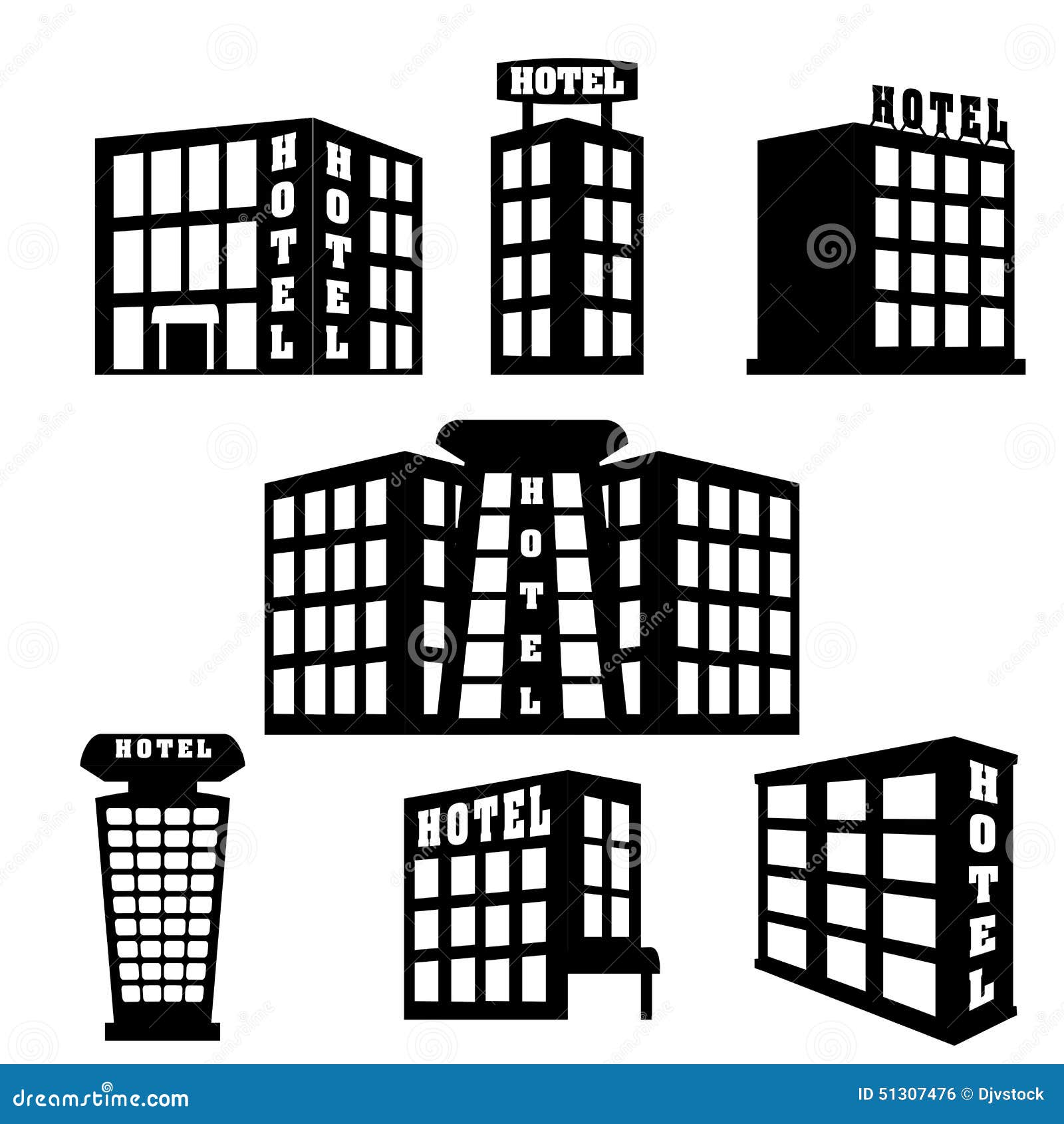 Hotel Design, Vector Illustration. Stock Vector - Illustration of ...