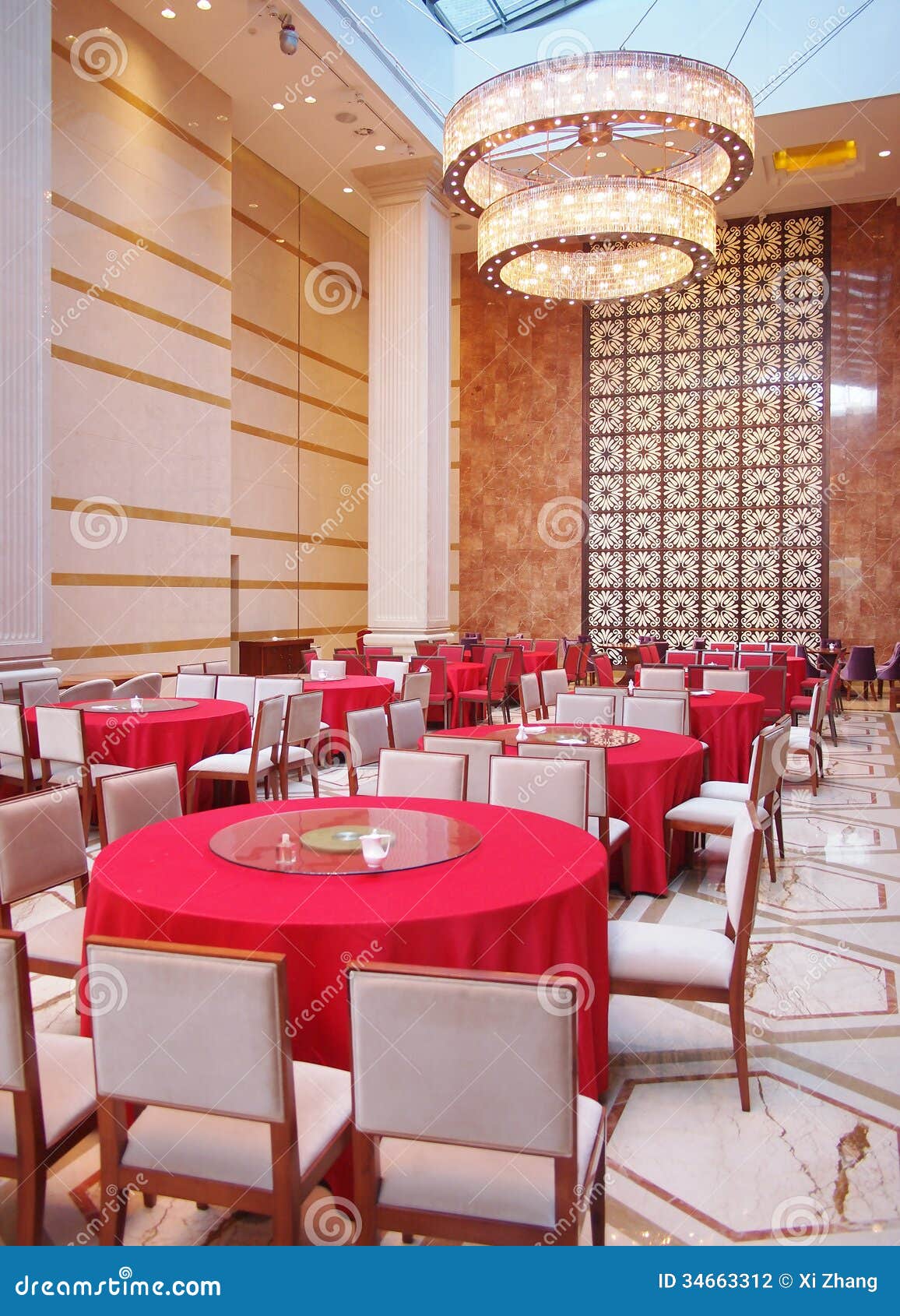 Hotel Dining Hall stock photo. Image of lobby, leisure - 34663312