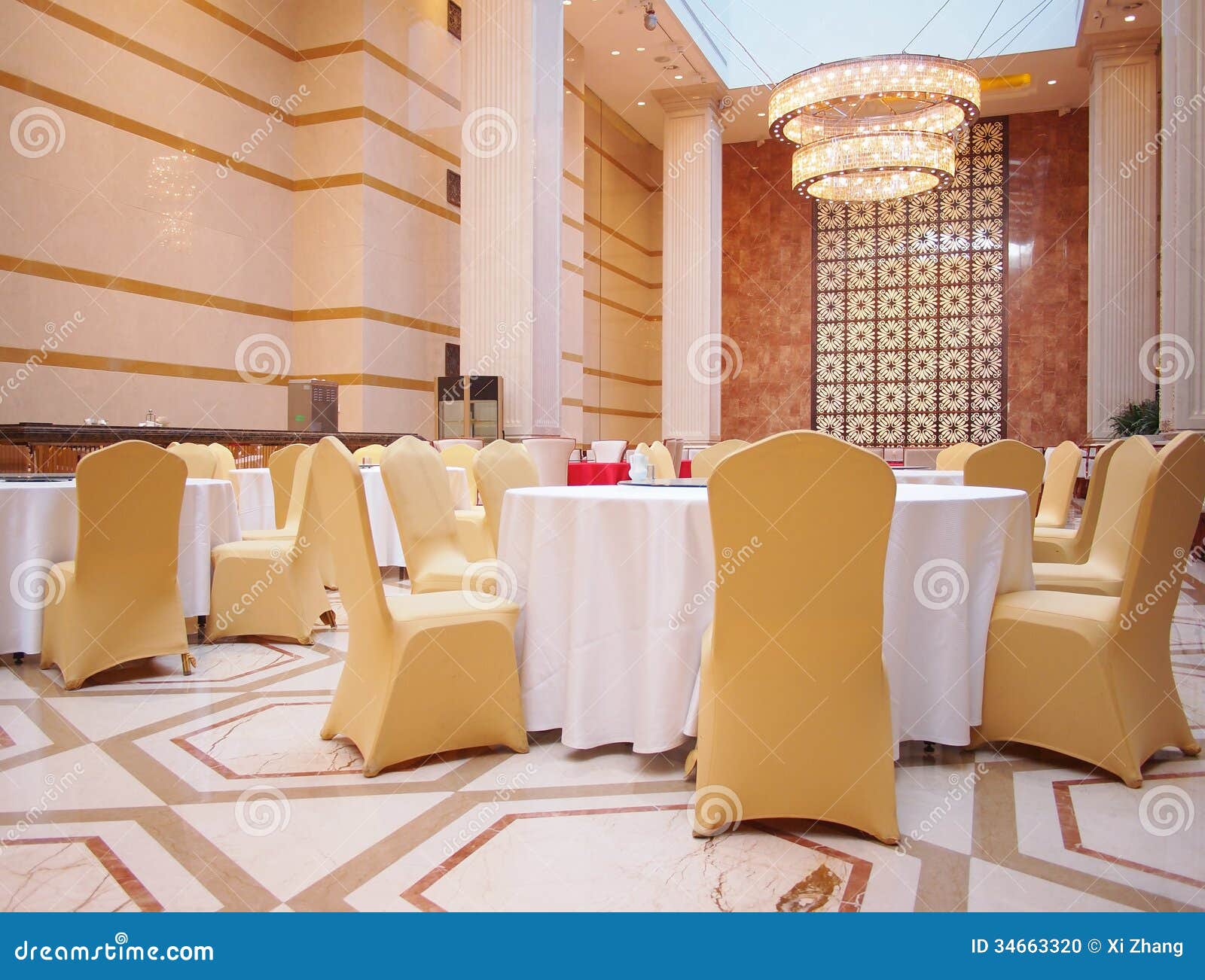 Hotel Dining Hall stock photo. Image of style, dining - 34663320