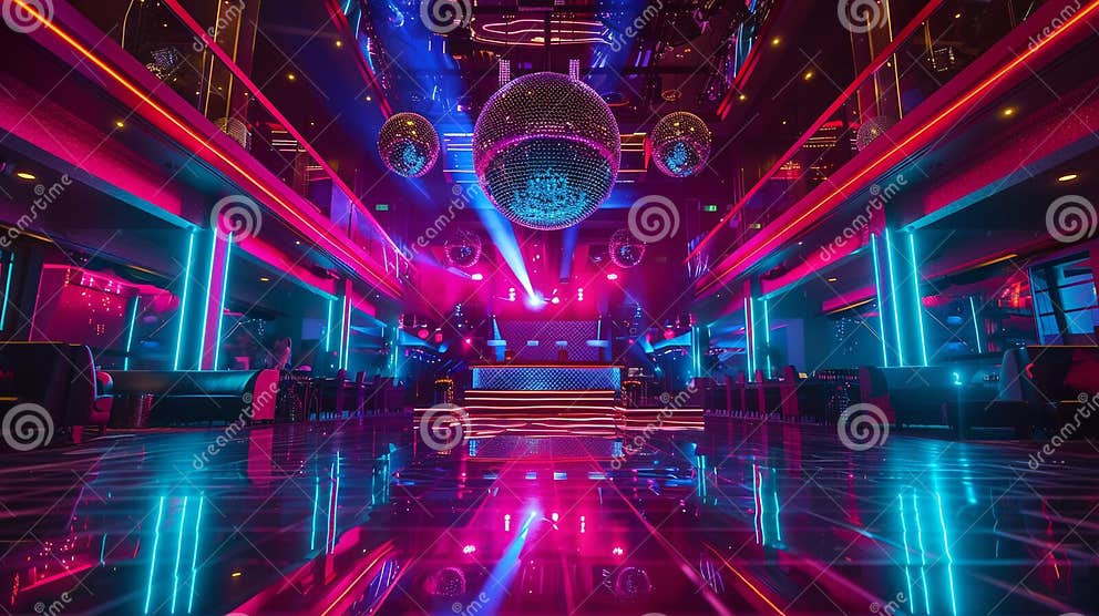 Hotel Discotheque Featuring Dancing and Party Atmosphere Stock ...