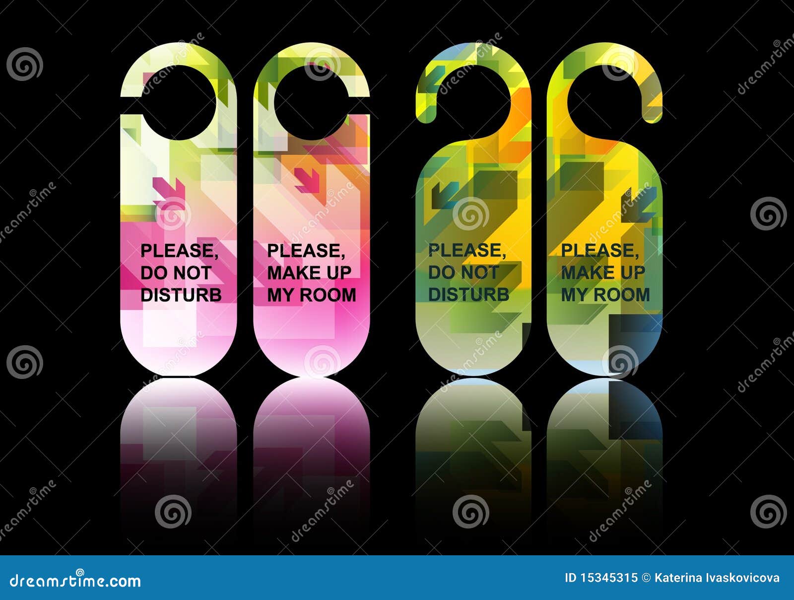 Hotel door tags stock vector. Illustration of lobby, privacy - 15345315