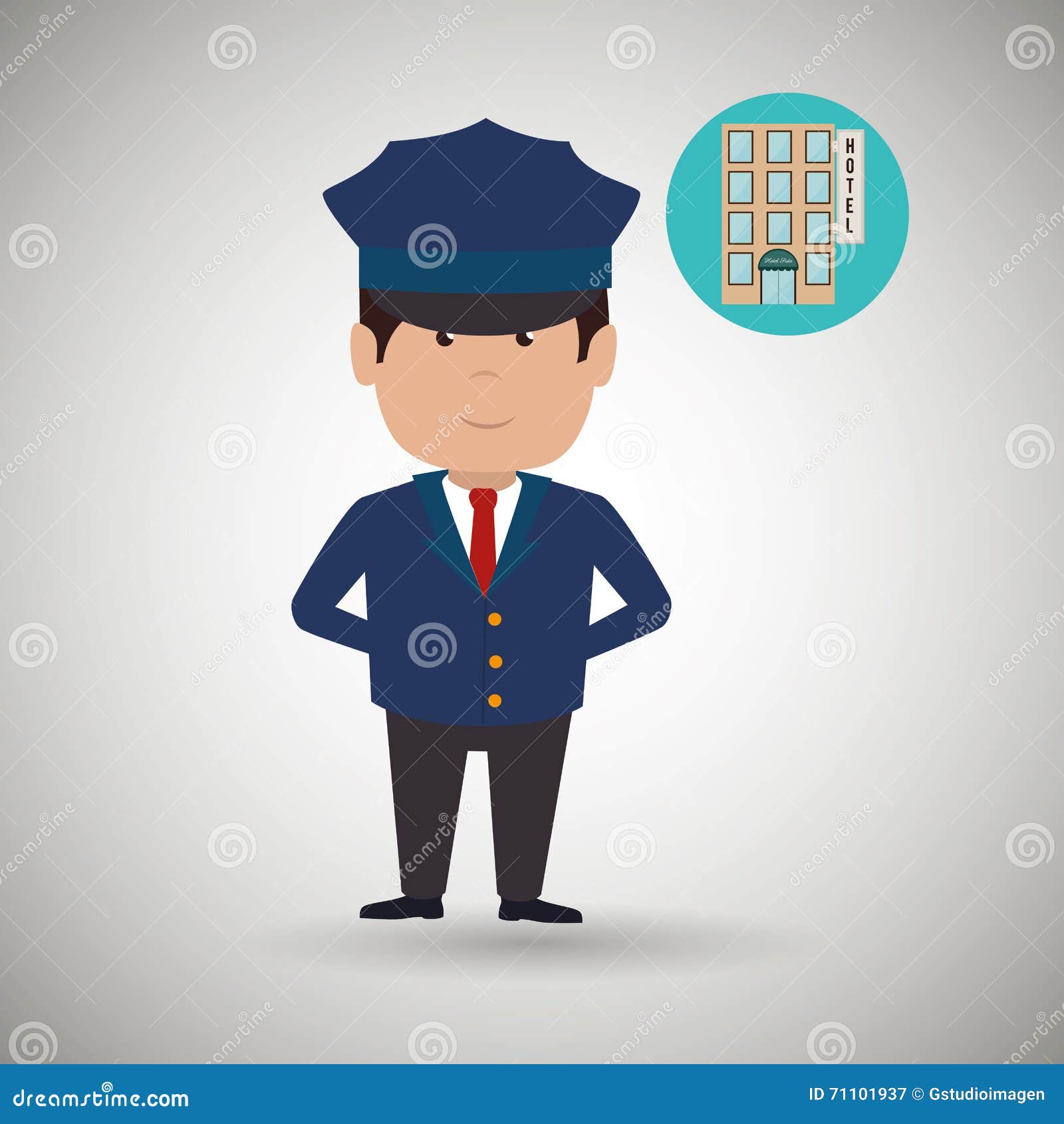 Hotel employees design stock illustration. Illustration of people ...