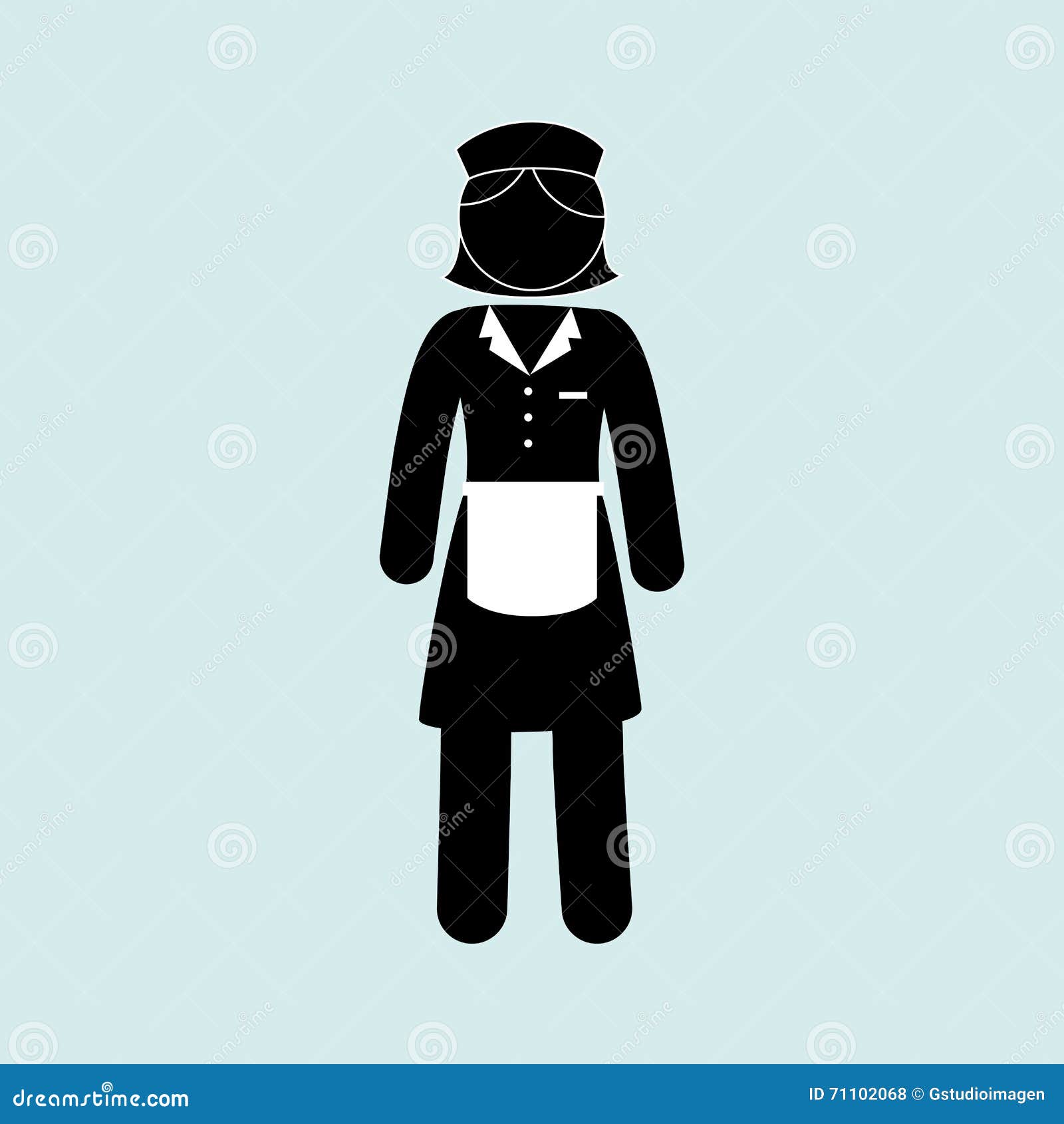 Hotel employees design stock illustration. Illustration of motel - 71102068