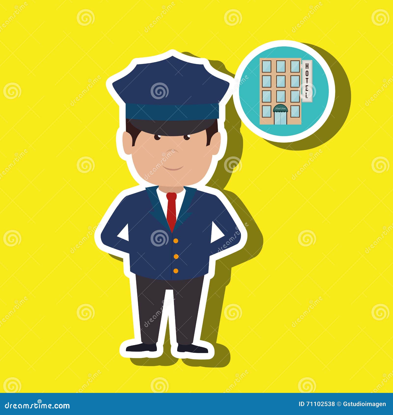 Hotel employees design stock illustration. Illustration of design ...