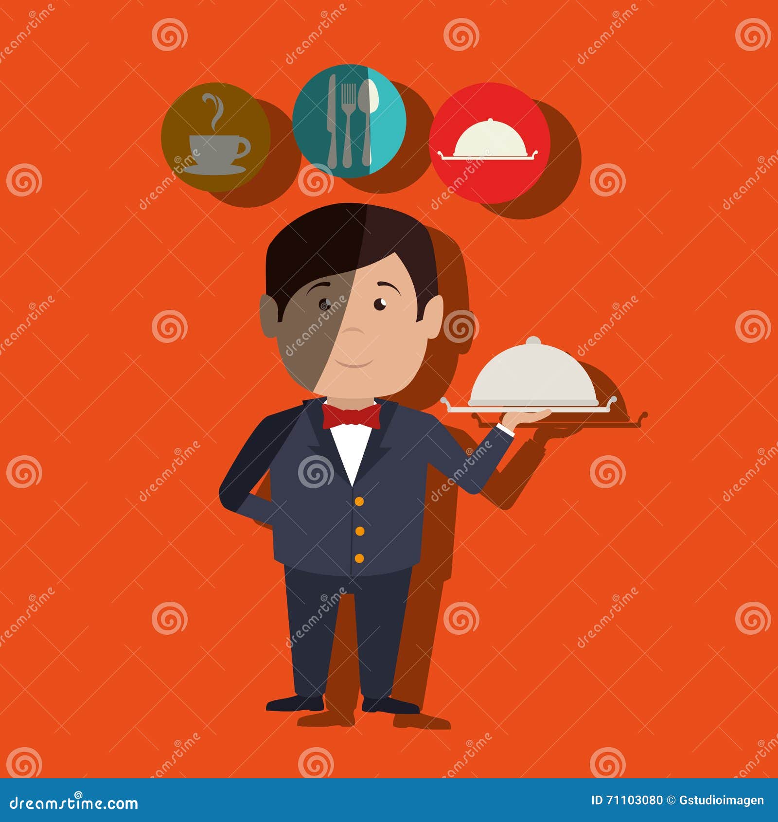 Hotel employees design stock illustration. Illustration of colorful ...
