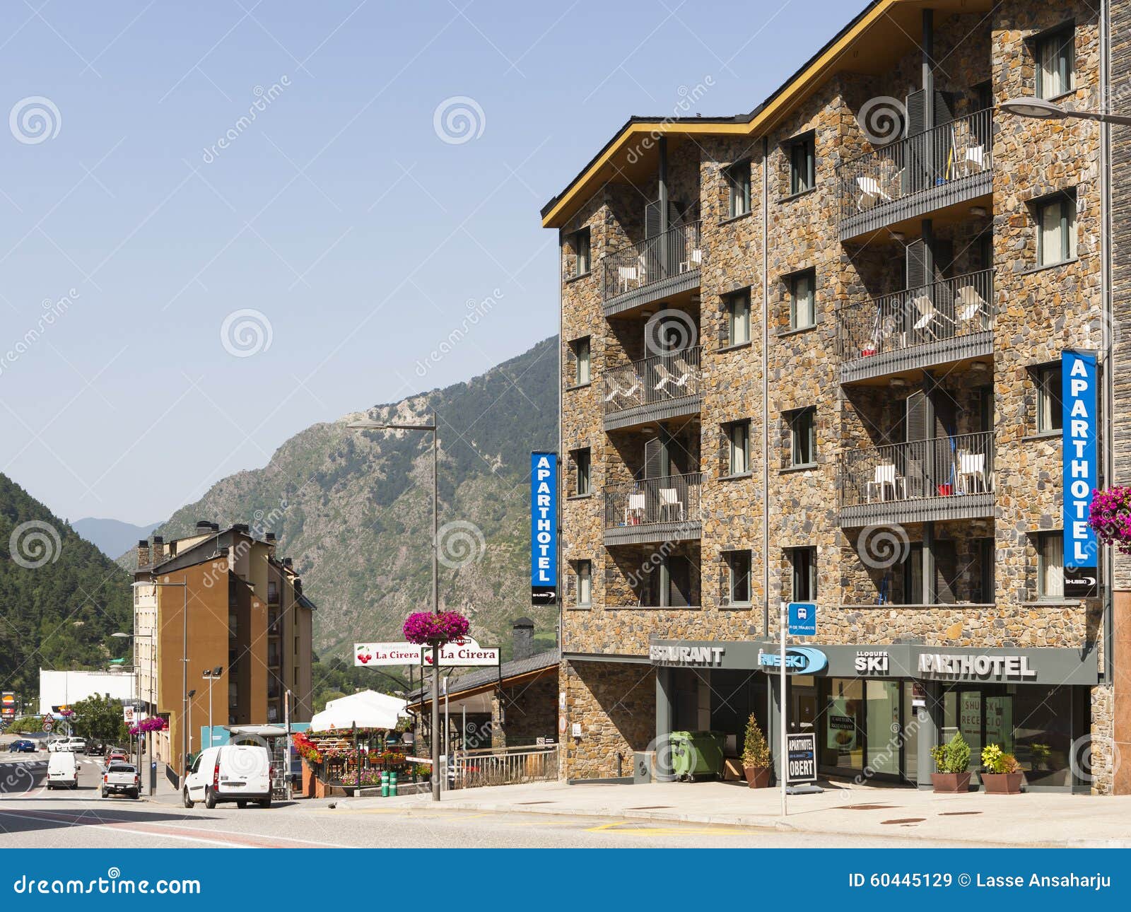 Hotel in Encamp editorial stock image. Image of town - 60445129