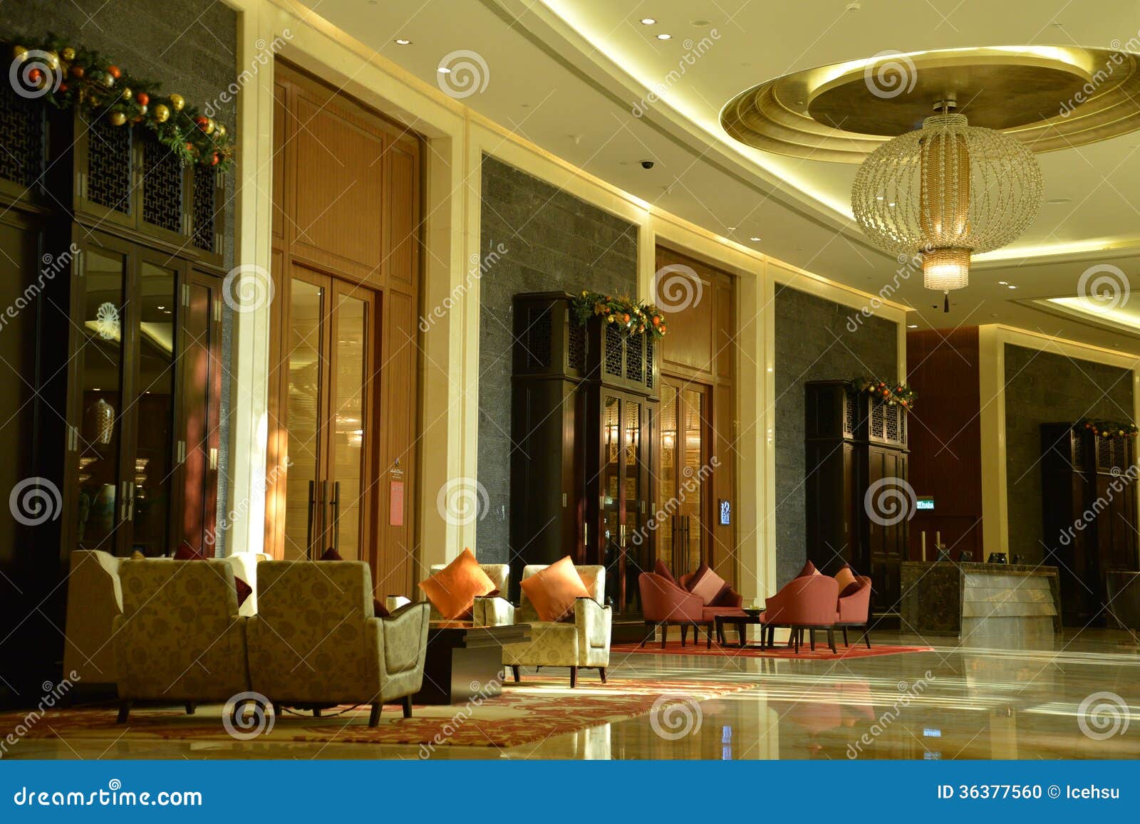 Hotel event hall stock photo. Image of hallway, butterfly - 36377560