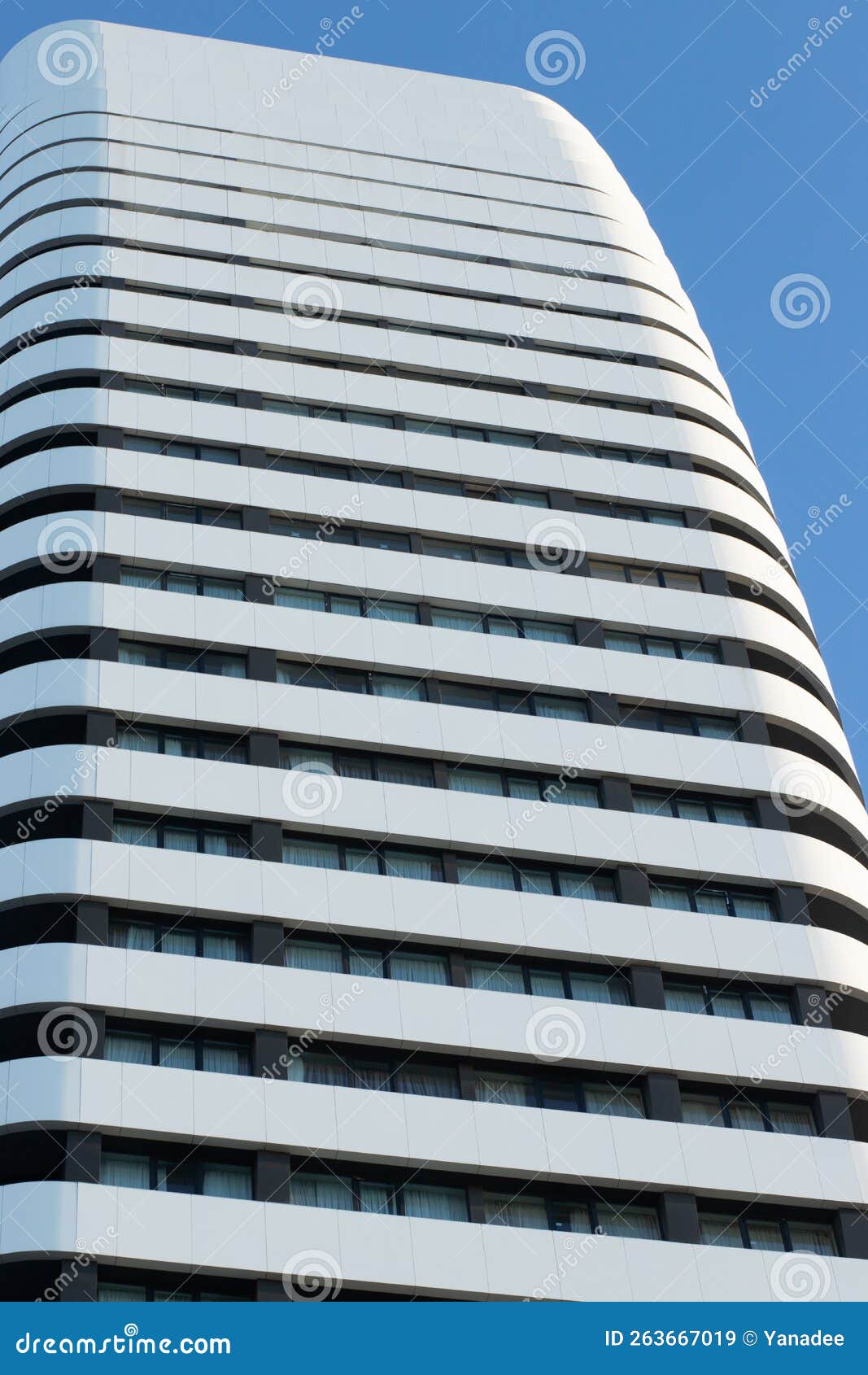 Hotel Exterior, Facade of a Modern Building, Urban Architecture Stock ...