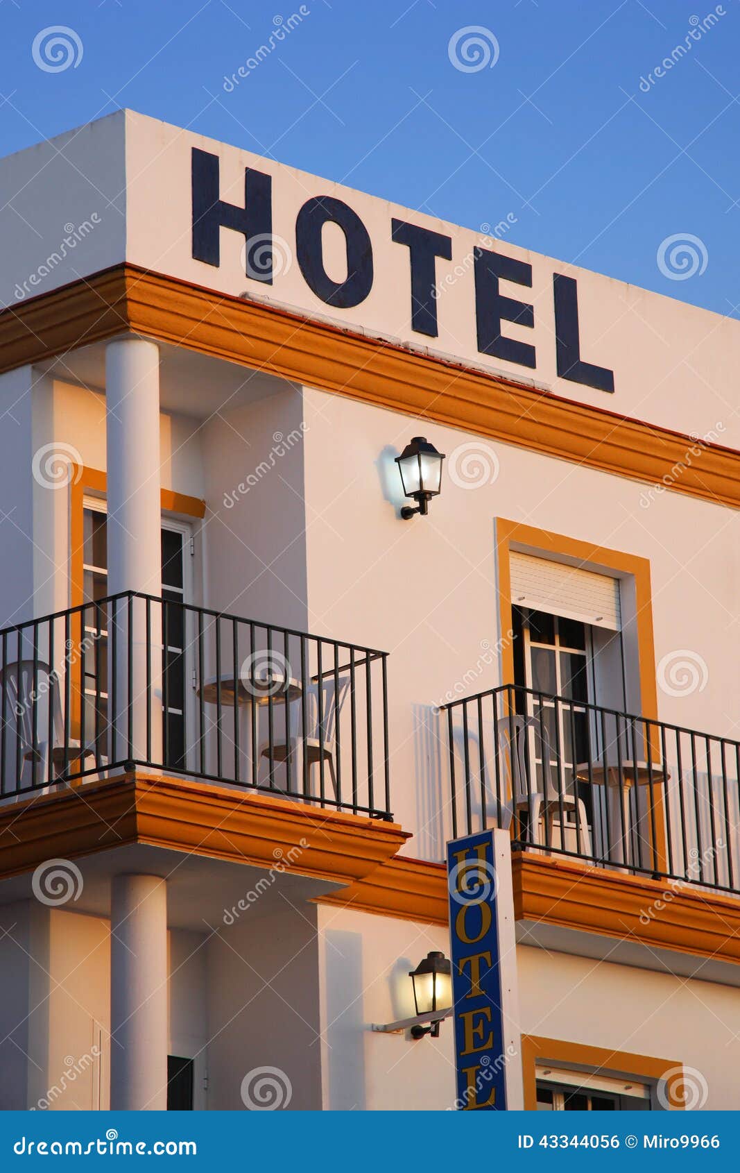 Hotel facade stock photo. Image of facade, decoration - 43344056