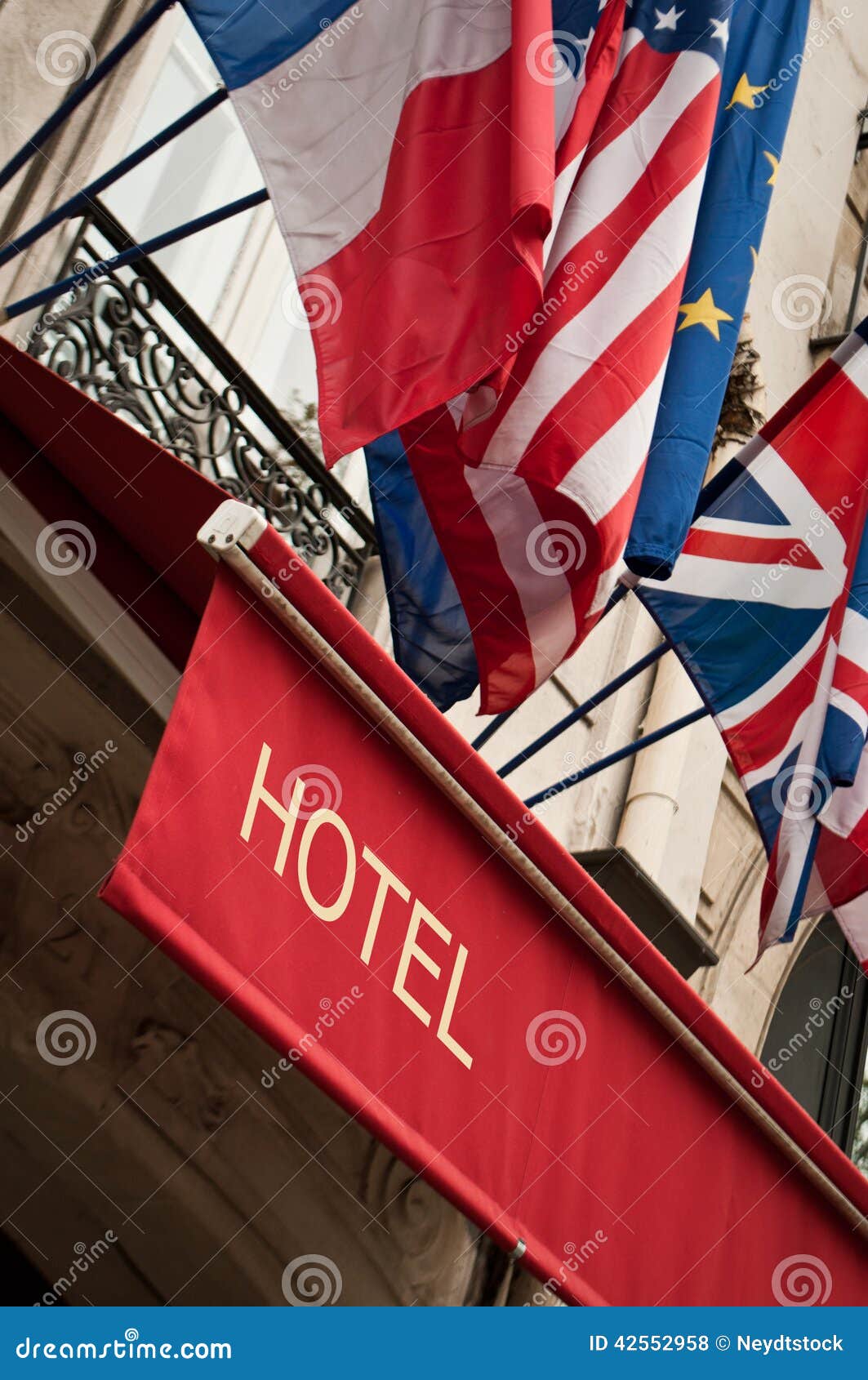 Hotel facade stock photo. Image of sign, front, stars - 42552958