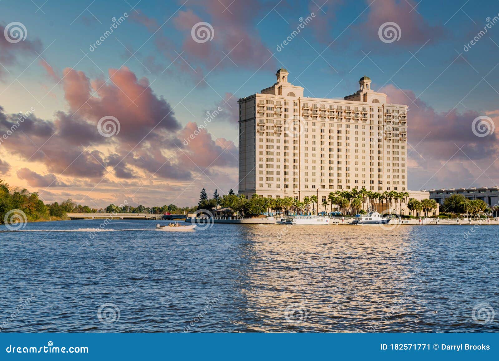 Hotel with Ferries stock image. Image of building, travel - 182571771