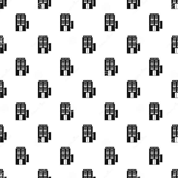 Hotel Five Stars Pattern, Simple Style Stock Vector - Illustration of ...