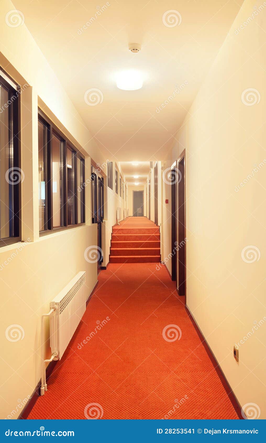 Hotel hall stock image. Image of doors, classic, interior - 28253541