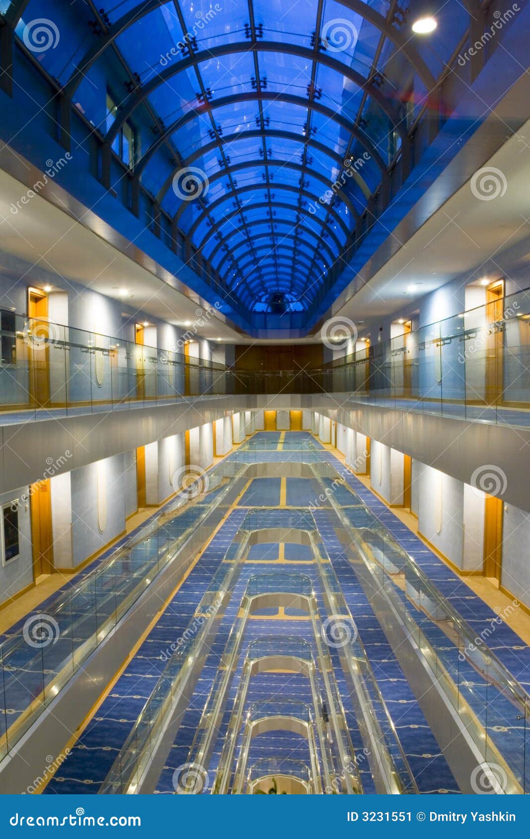 Hotel hall stock image. Image of hotel, perspective, architecture - 3231551