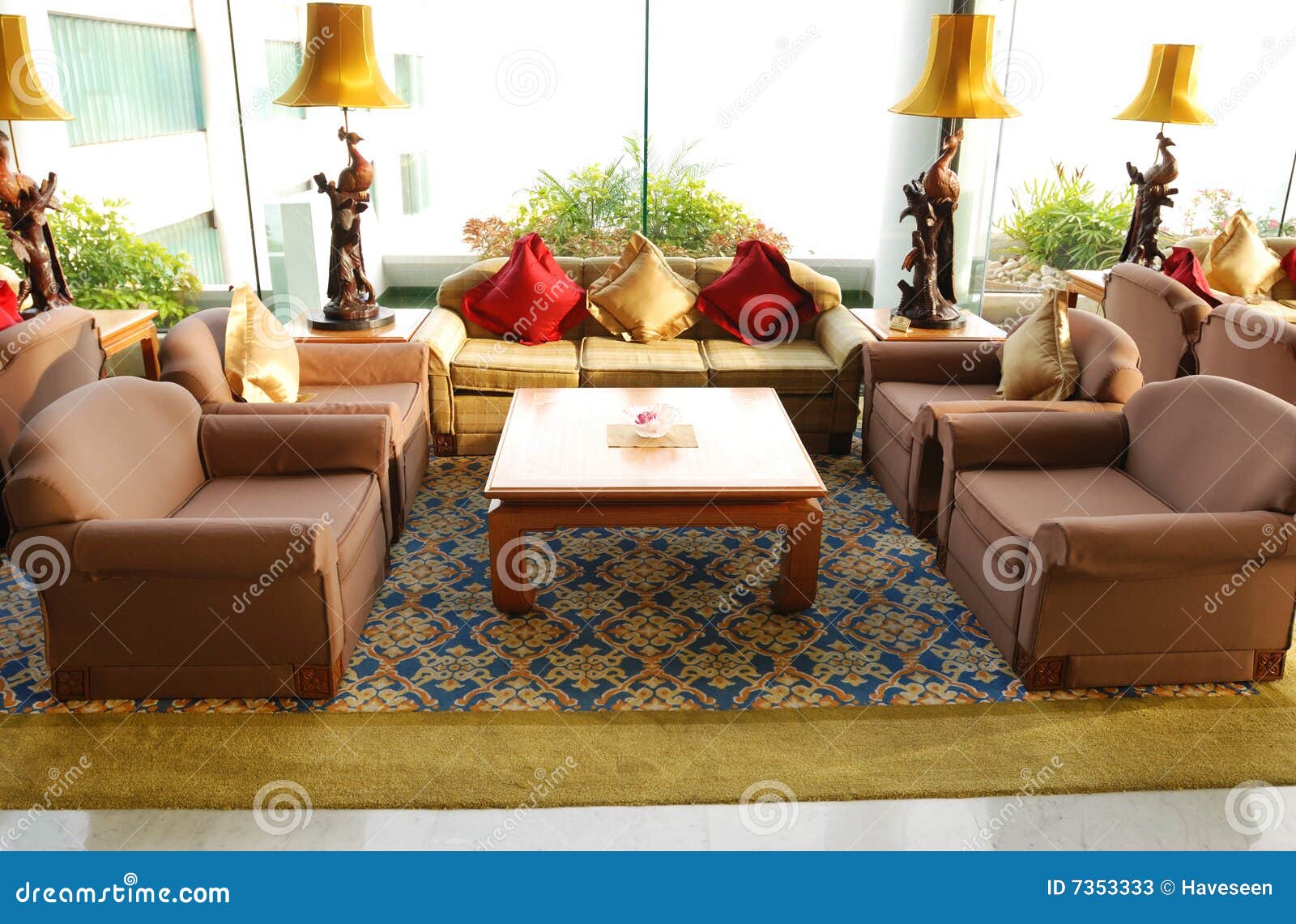 Hotel hall stock image. Image of lobby, resort, interior - 7353333