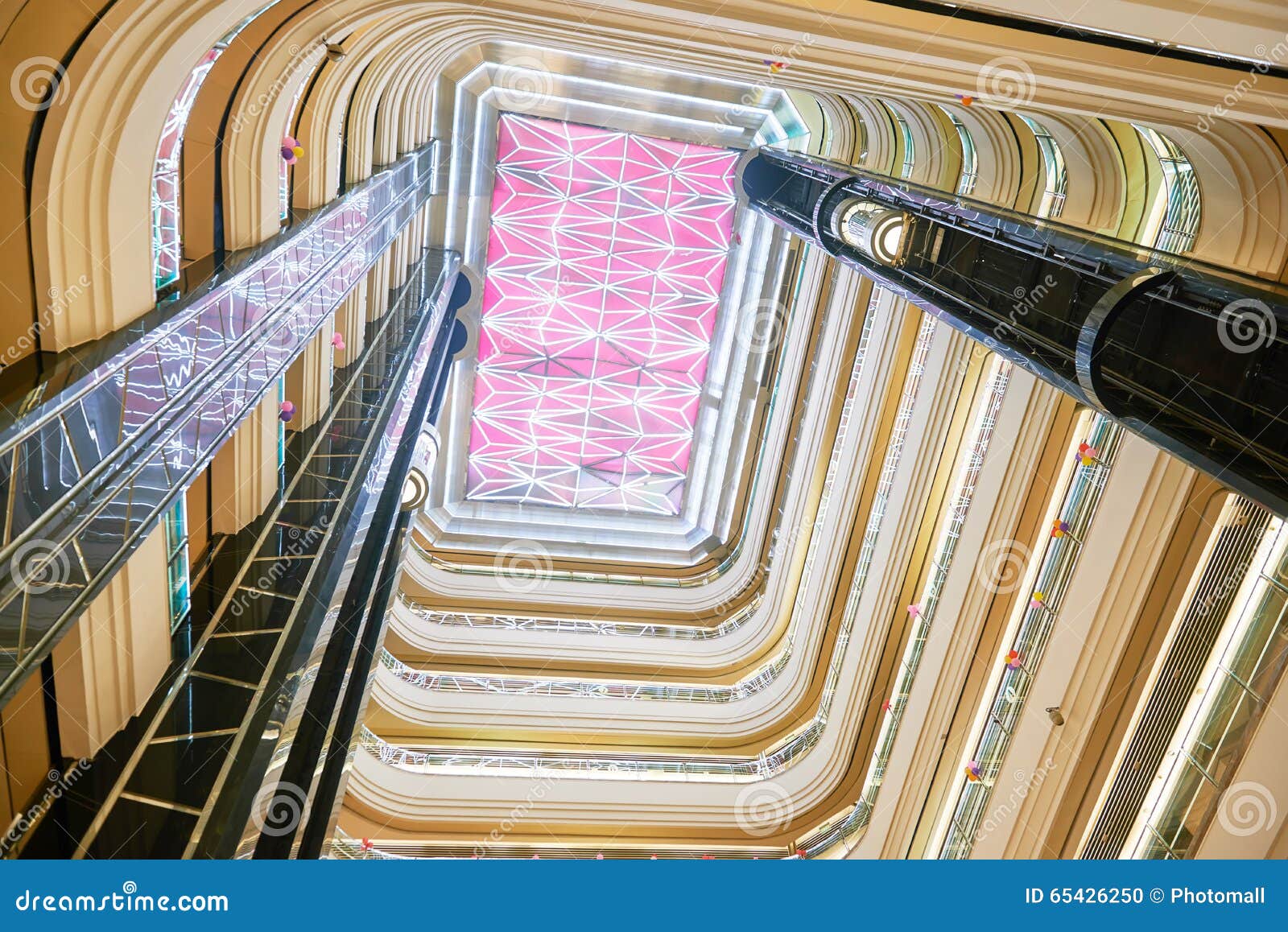 Hotel Hall Lobby Ceiling Led Lighting Stock Photo - Image of energy ...