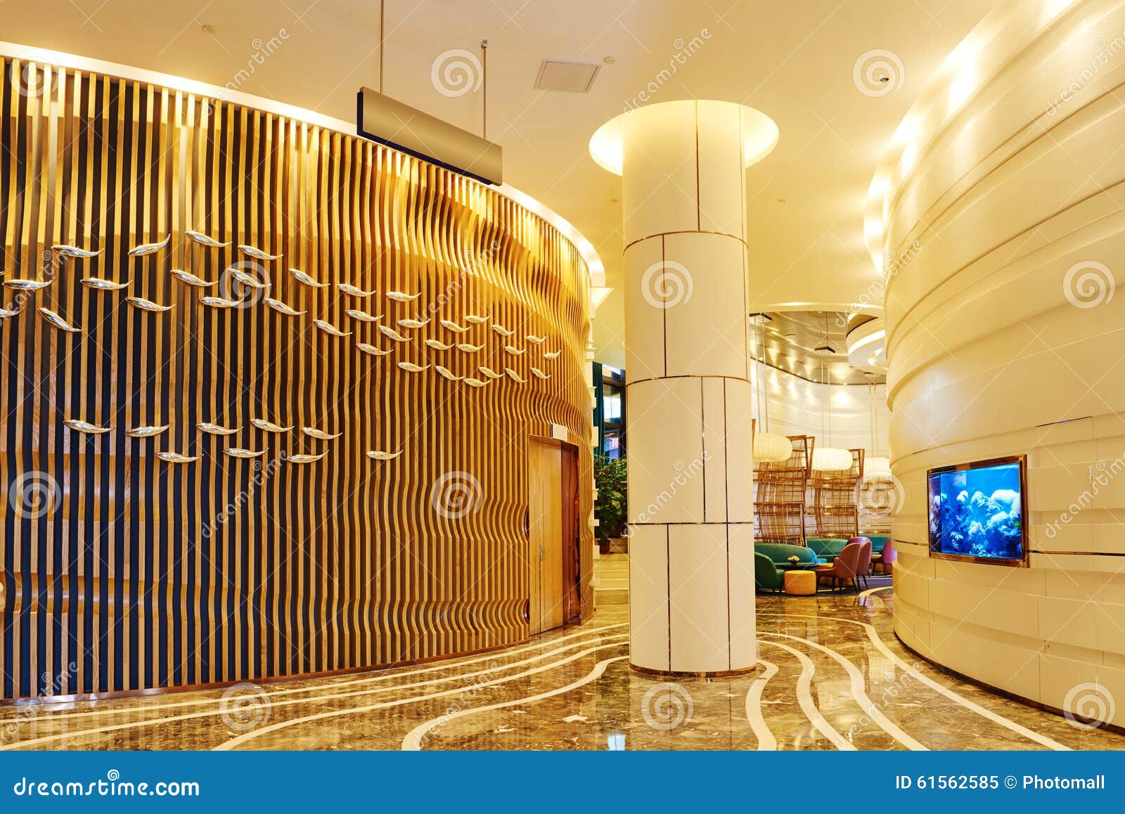 Hotel Hall Corridor Modern Building Interior Stock Image - Image of ...
