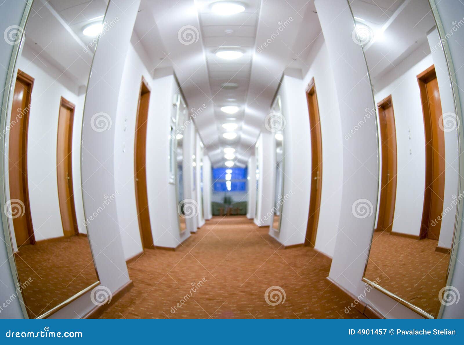 Hotel hallway stock image. Image of architectural, architecture - 4901457