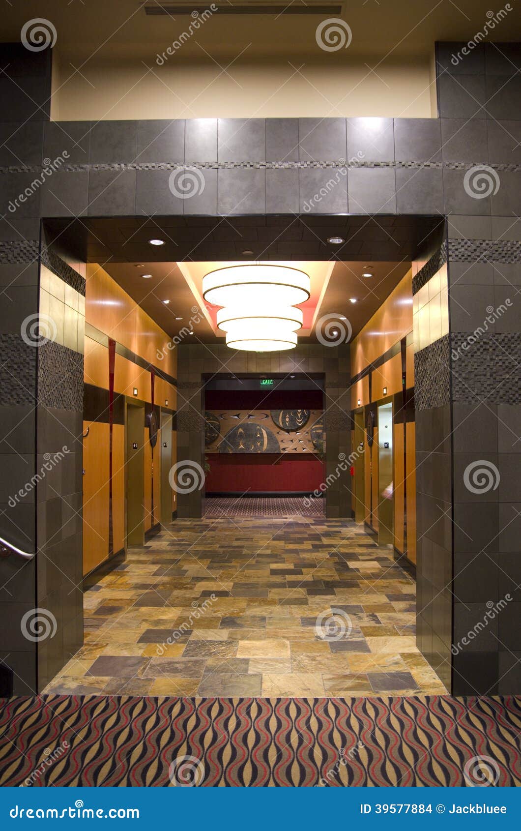 Hotel hallway stock photo. Image of lighting, hallway - 39577884