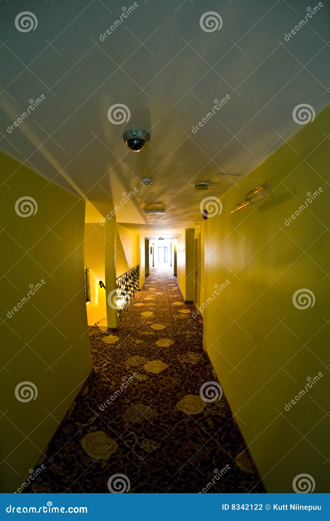 Hotel hallway or corridor stock photo. Image of walk, motel - 8342122