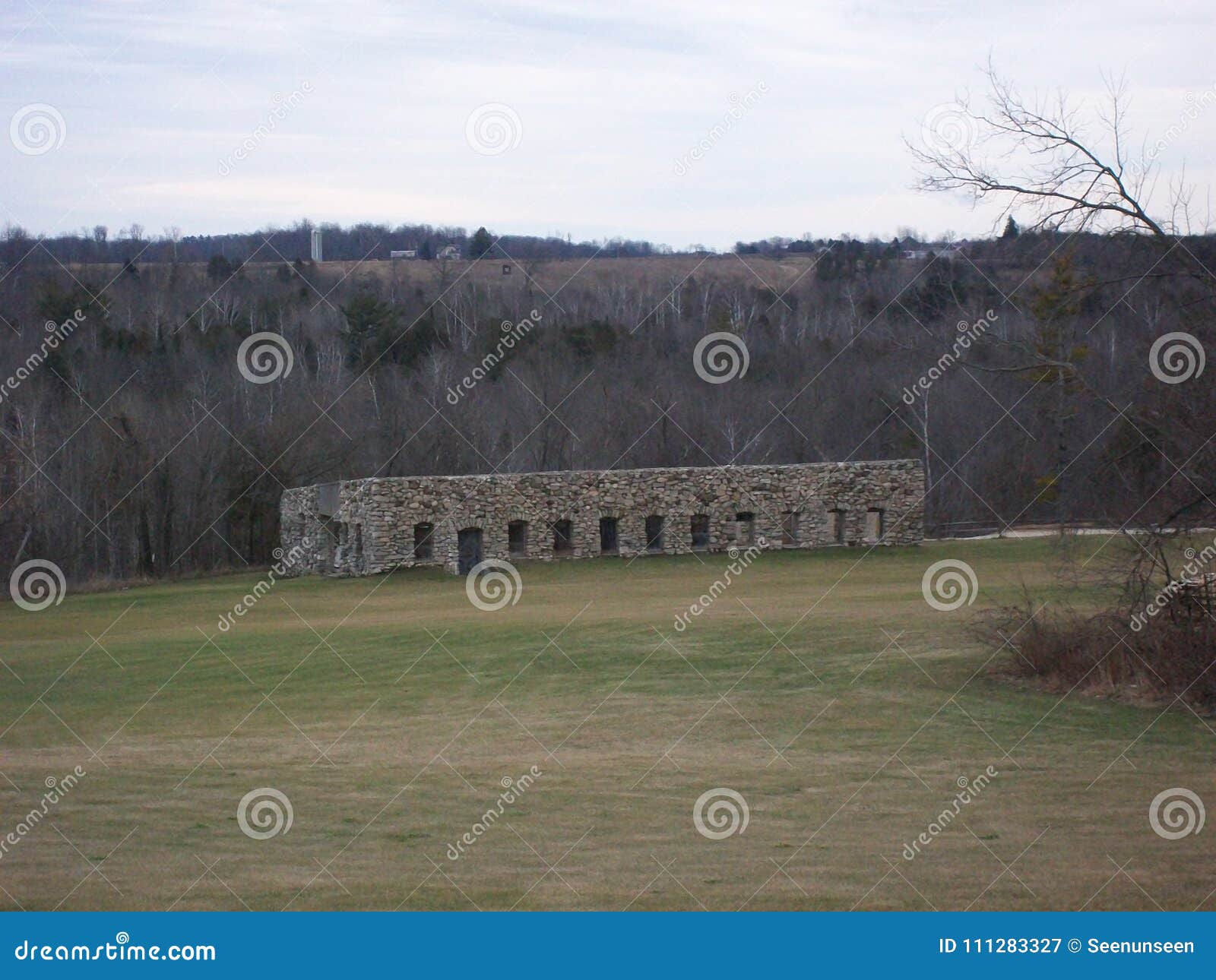 Hotel Hell Ruins From Maribel Caves County Park In Wisconsin Within A ...