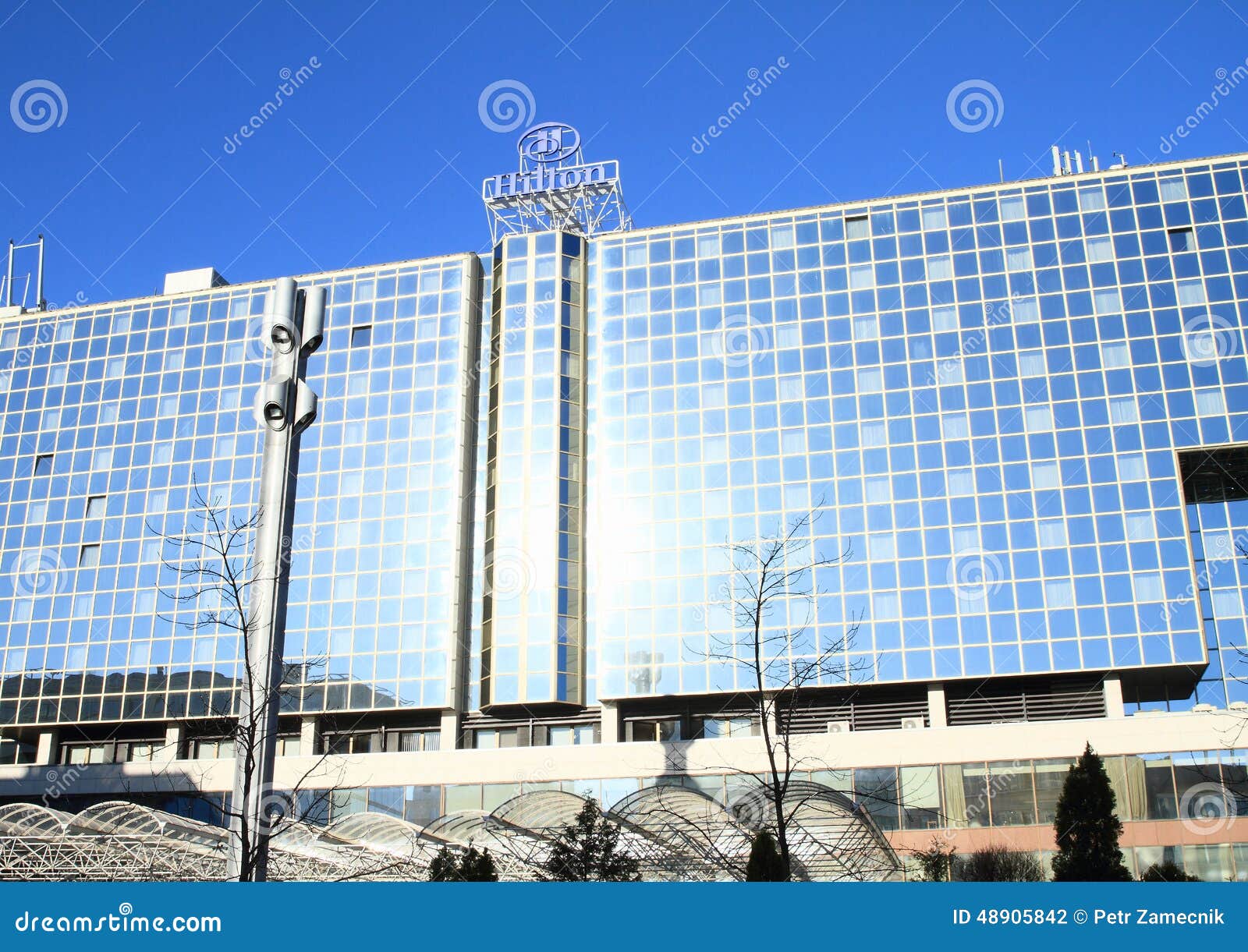 Hotel Hilton in Prague editorial photography. Image of prague - 48905842