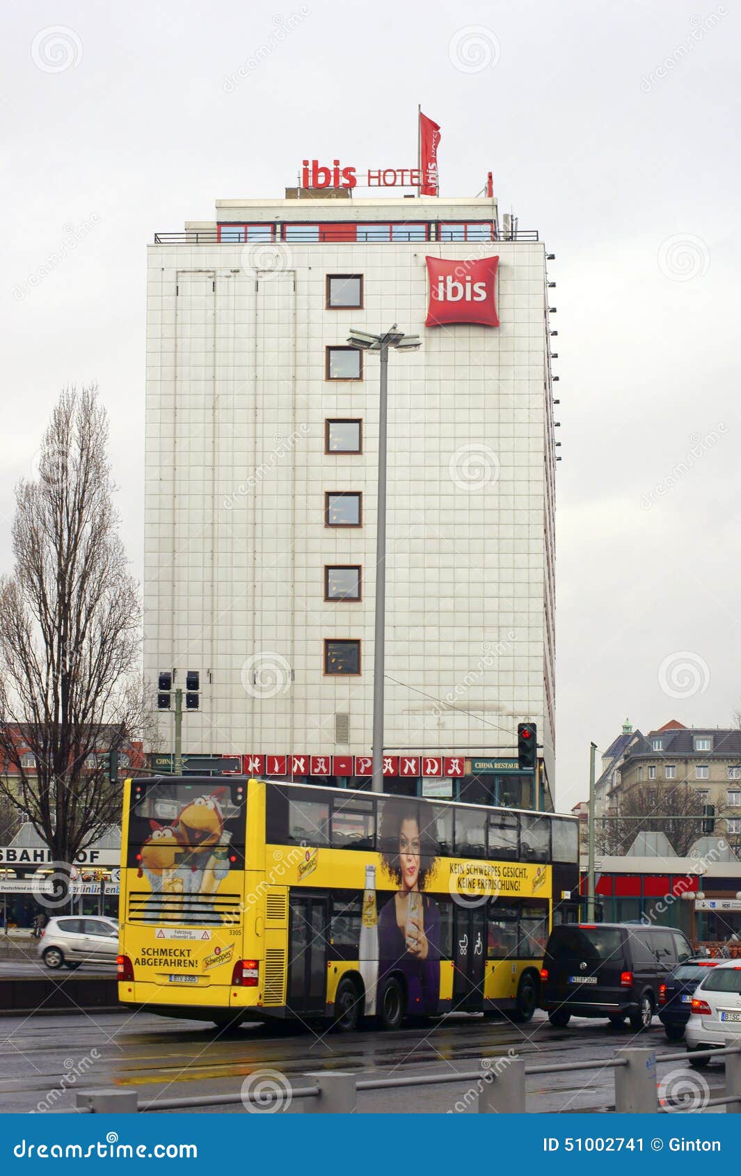 Berlin ICC (Messe Berlin) And Funkturm With Traffic And Lights Royalty ...