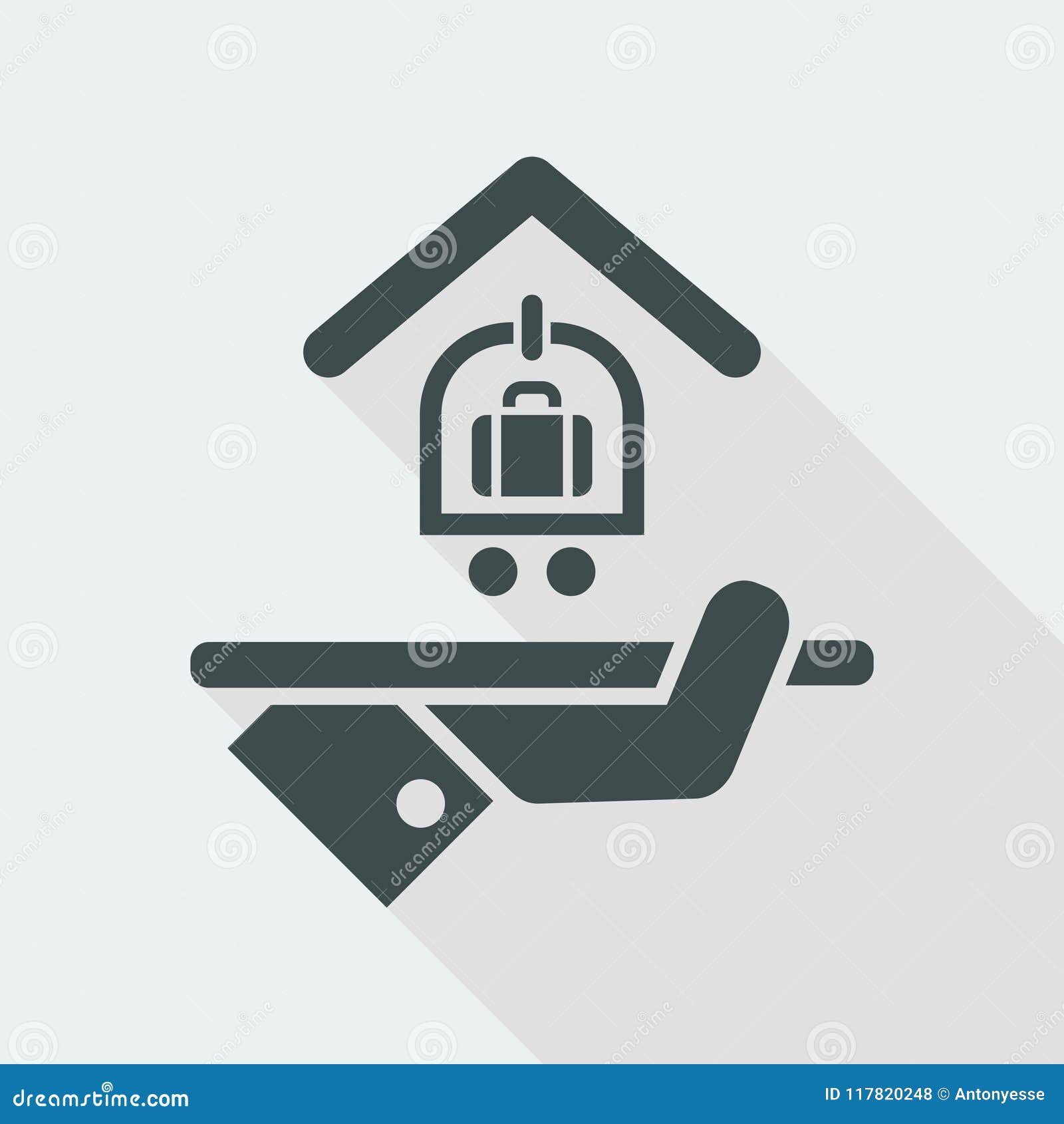 Hotel Icon. Baggage Service. Stock Vector - Illustration of brochure ...