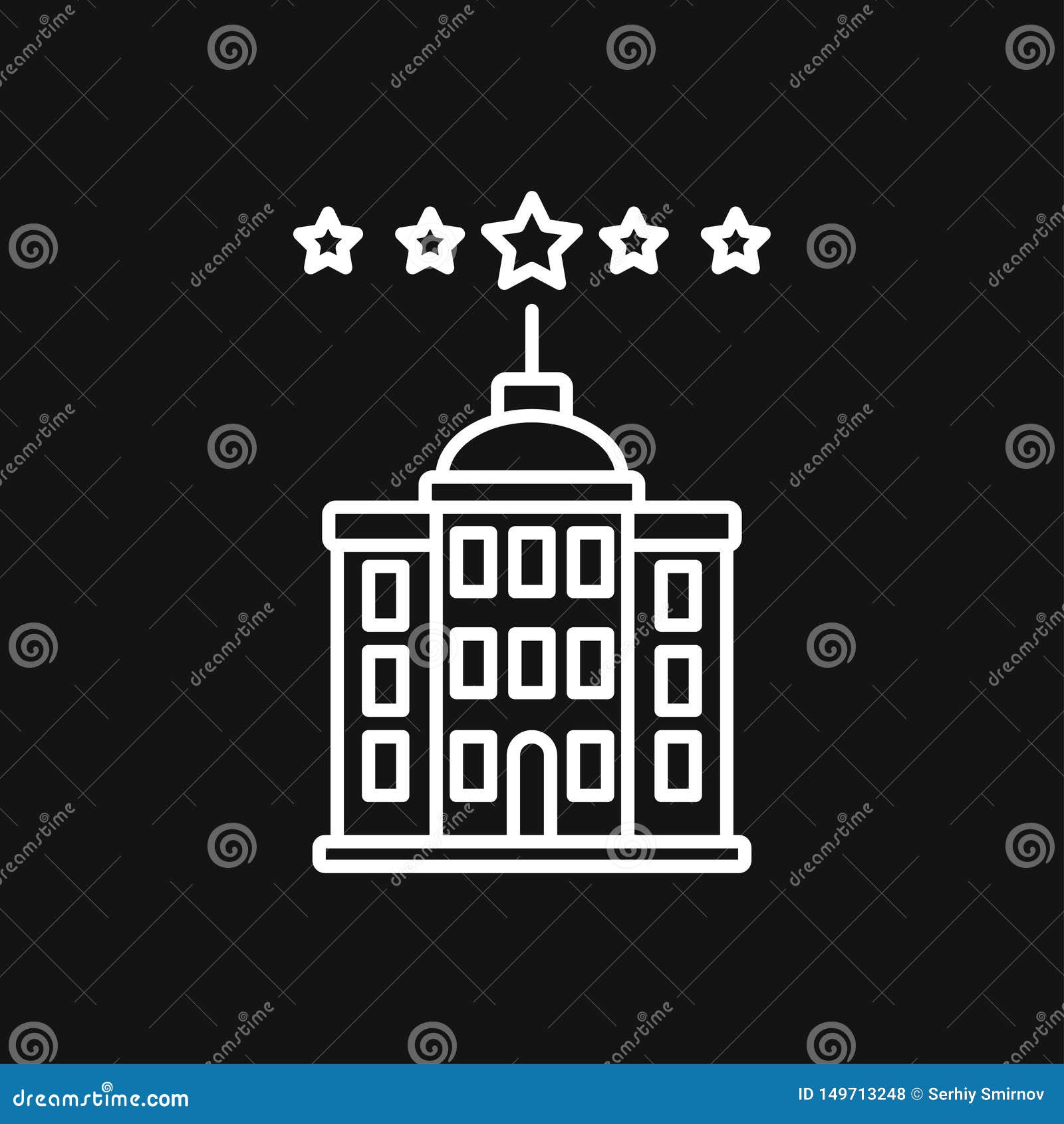 Hotel Icon Logo, Illustration, Vector Sign Symbol for Design Stock ...