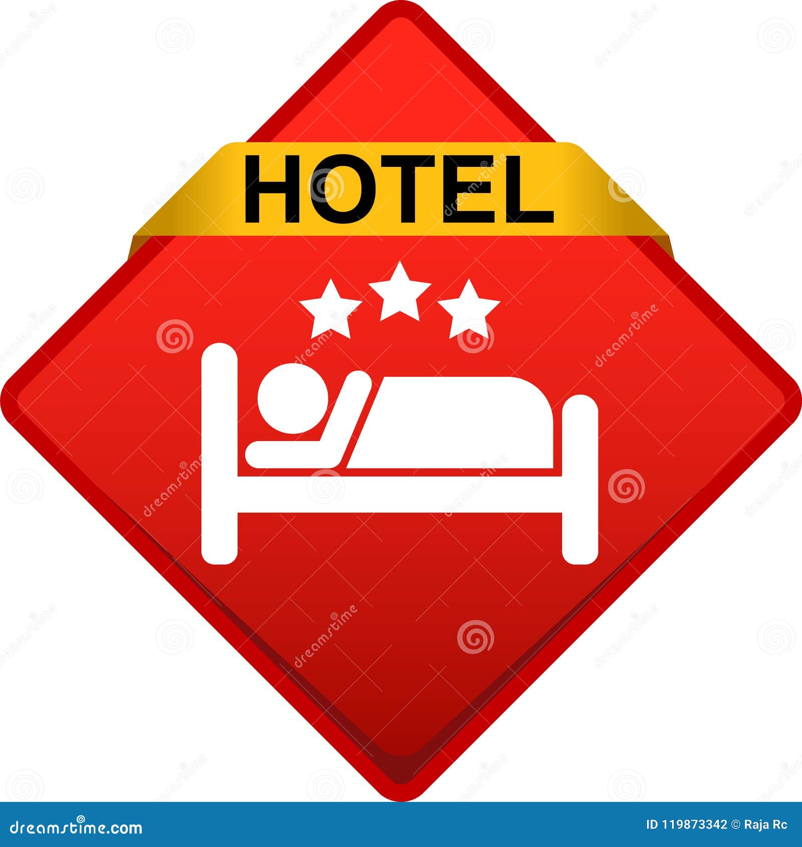 Hotel icon red button stock vector. Illustration of clipart - 119873342