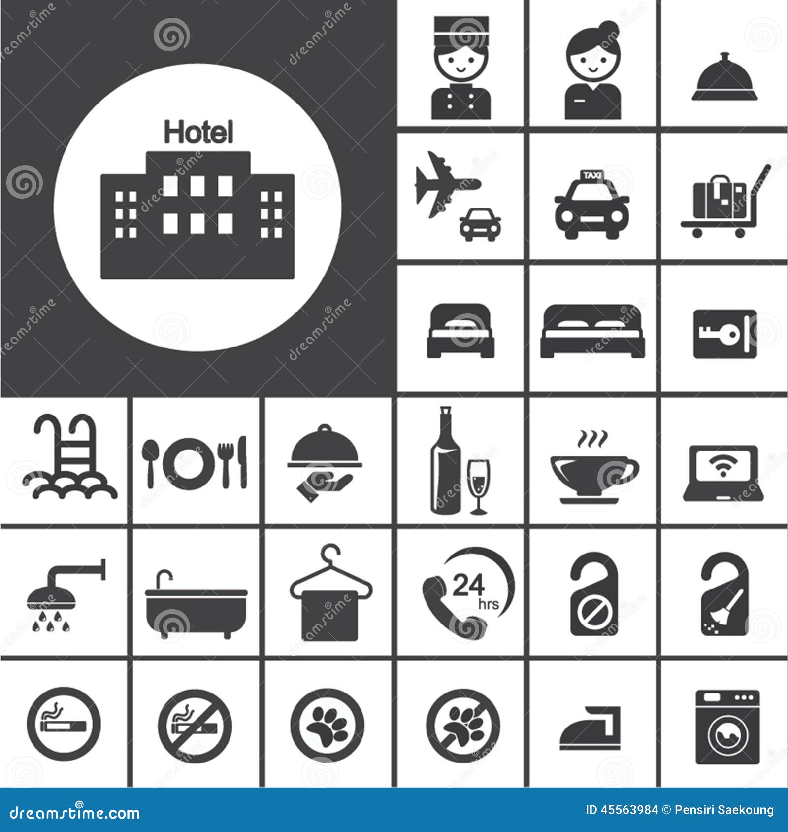 Hotel Icon Vector Free Download