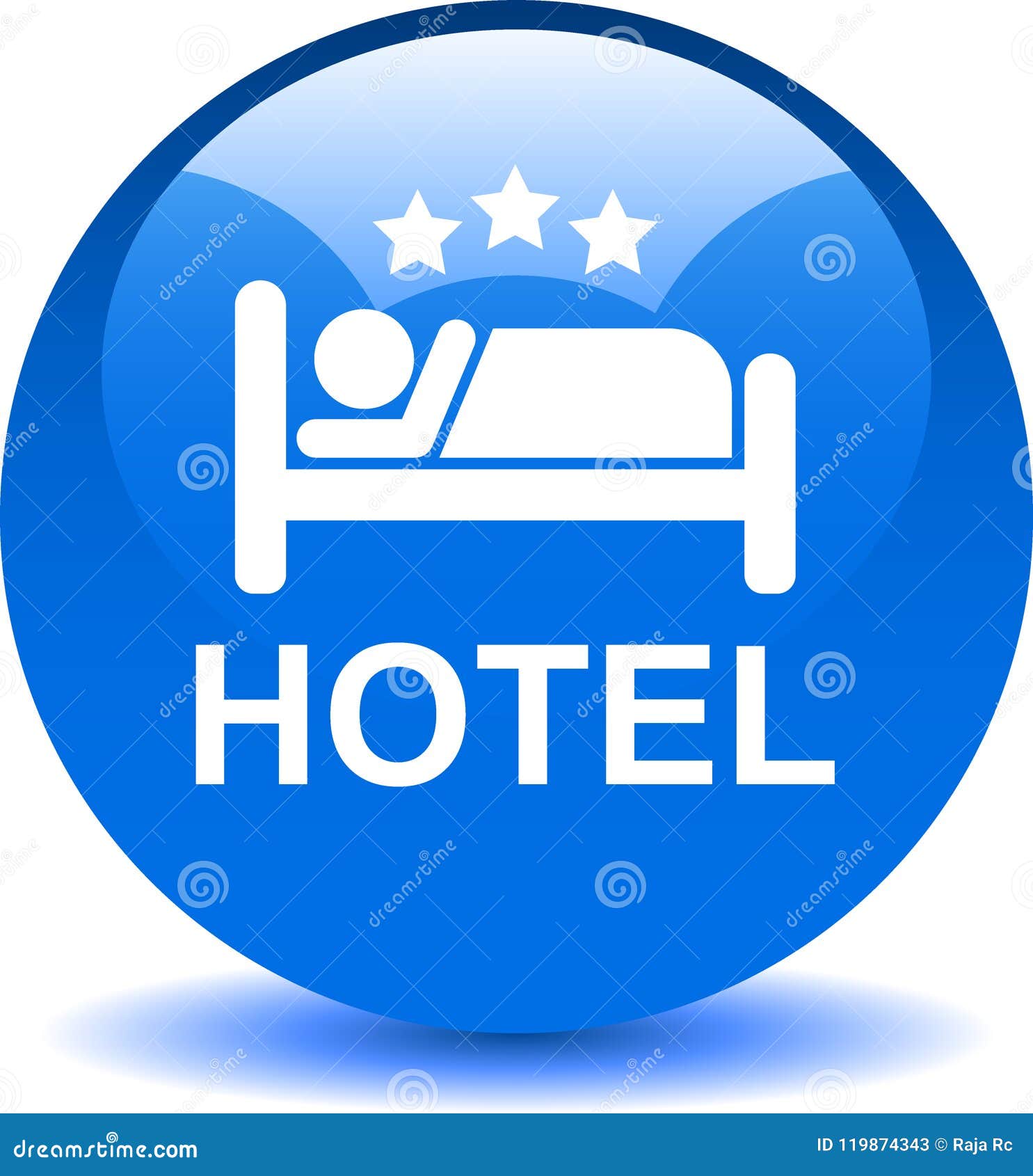 Hotel icon web button stock vector. Illustration of apartment - 119874343