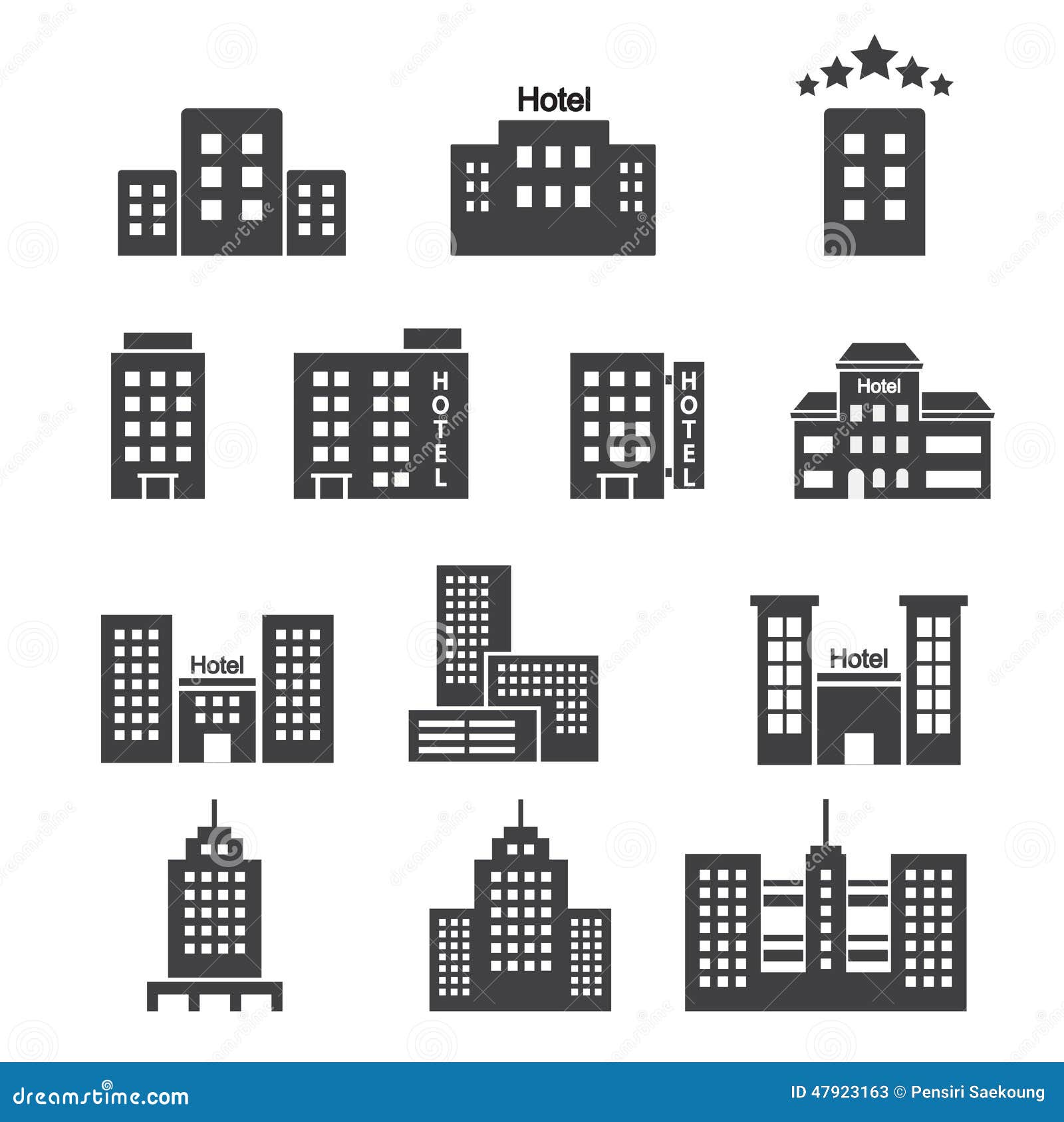 Hotel Icon Vector Free Download