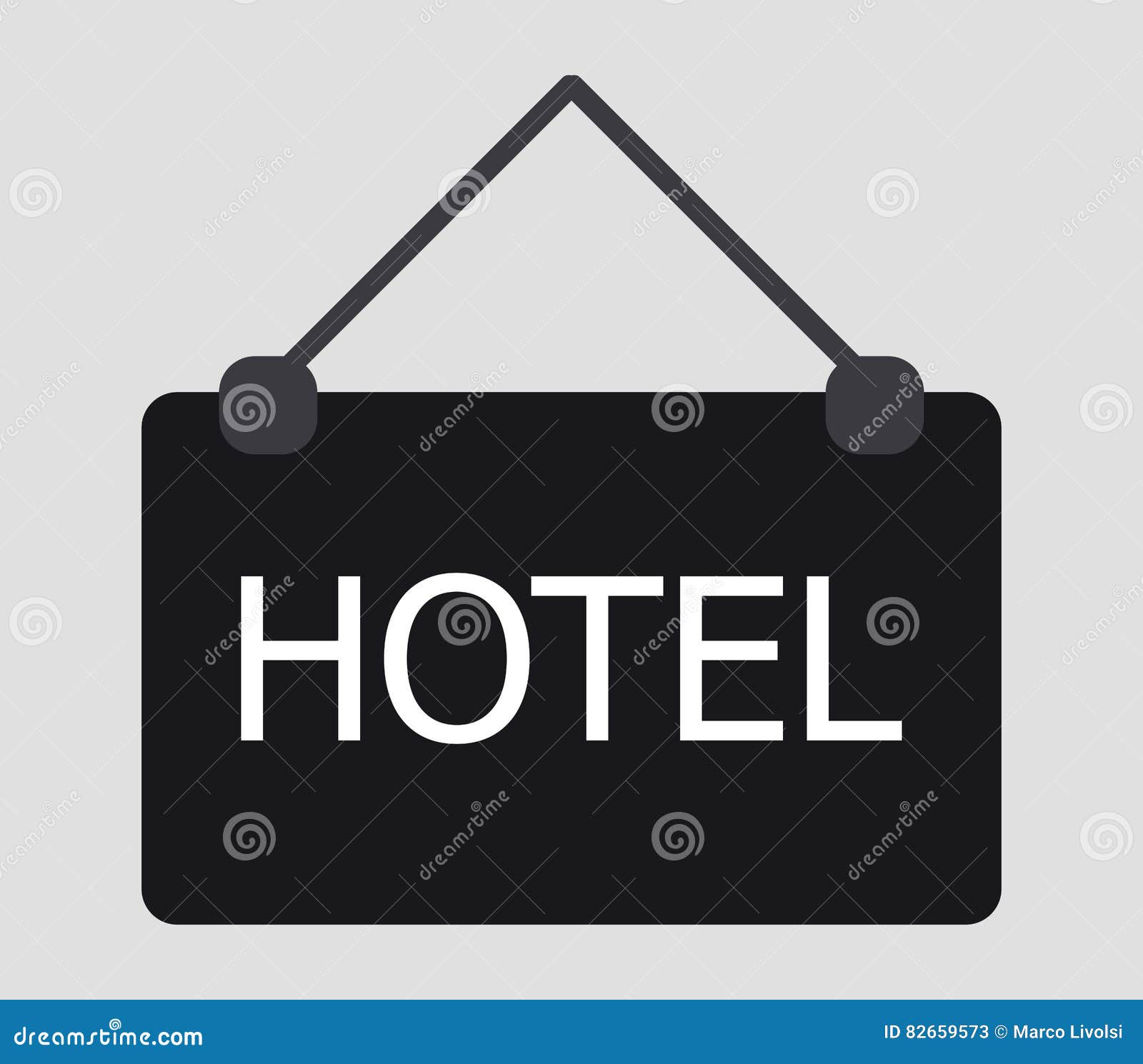 Hotel icon stock illustration. Illustration of bitmap - 82659573