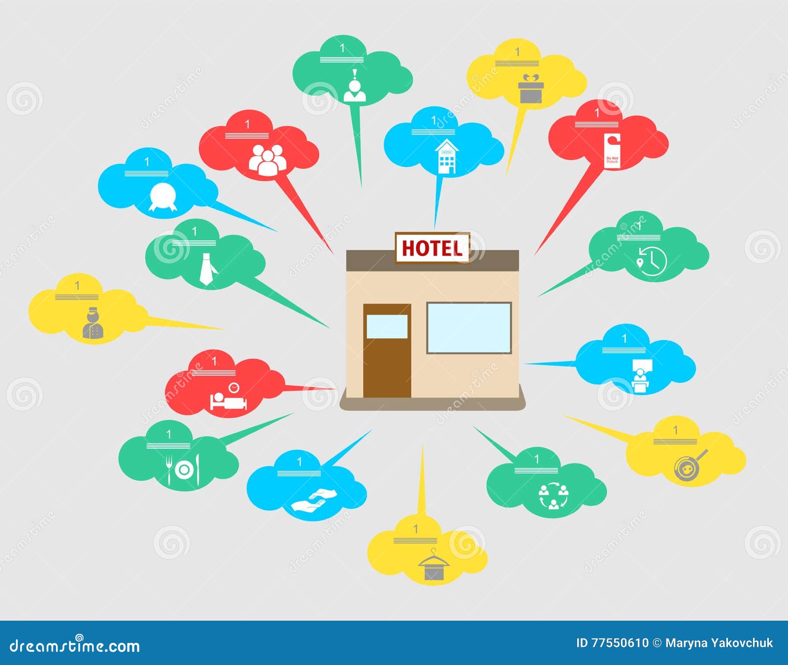 The hotel infographics stock vector. Illustration of infographics ...