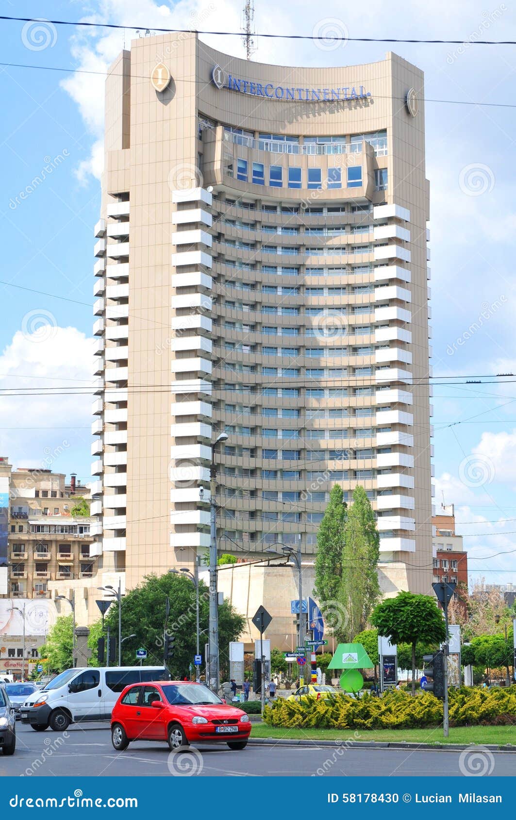 Hotel intercontinental imagen editorial. Imagen de bucarest - 58178430