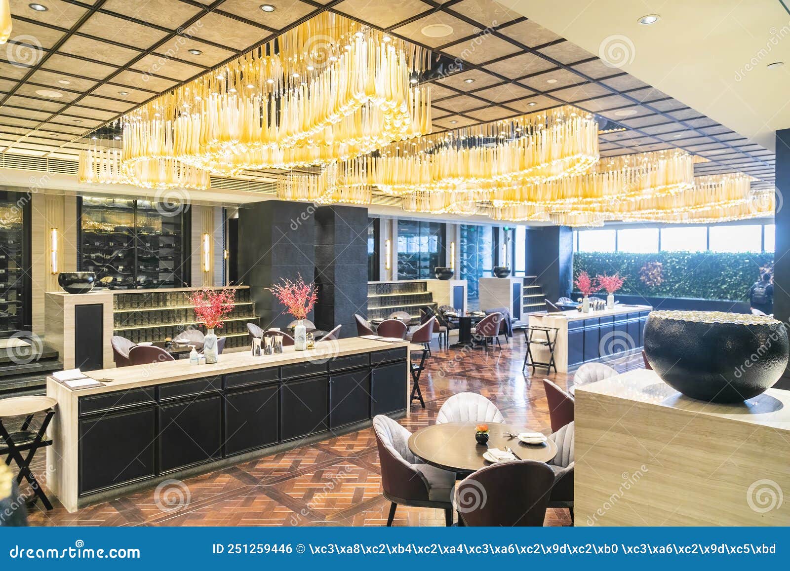 Hotel Interior Restaurant Interior Space Stock Photo - Image of table ...