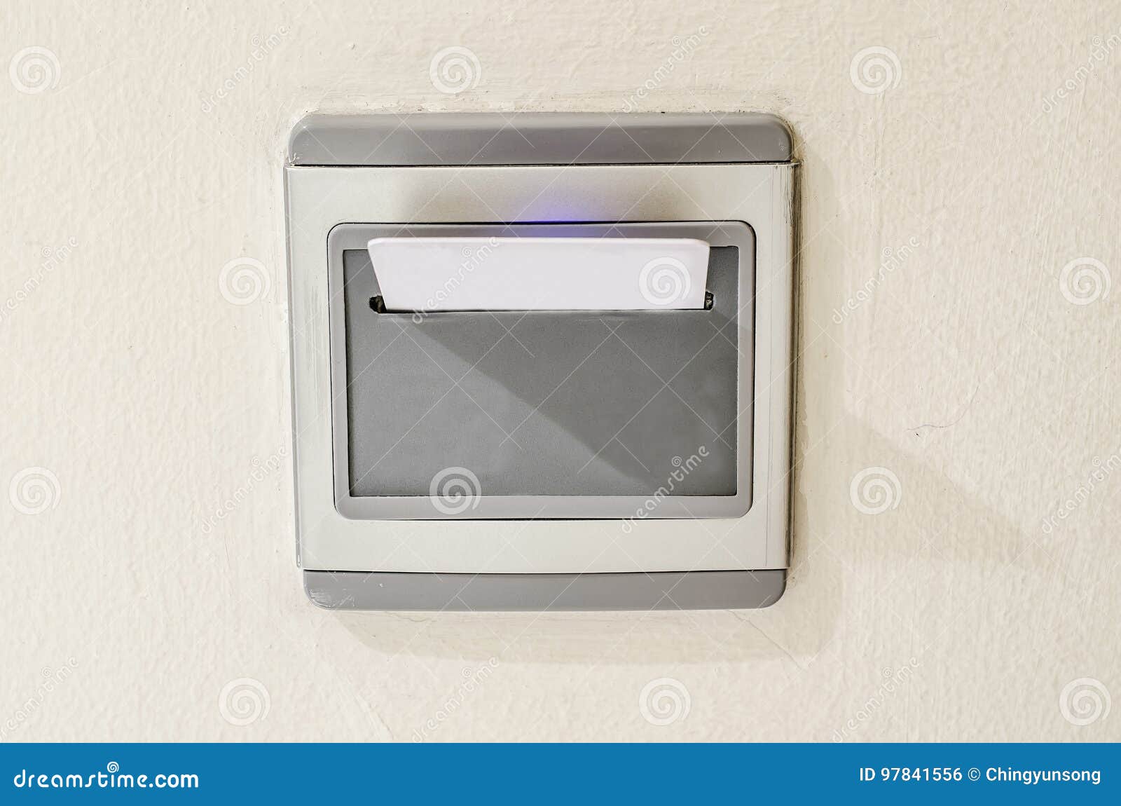 Hotel Key Card Insert To Power Switch Control of the Electric Stock ...