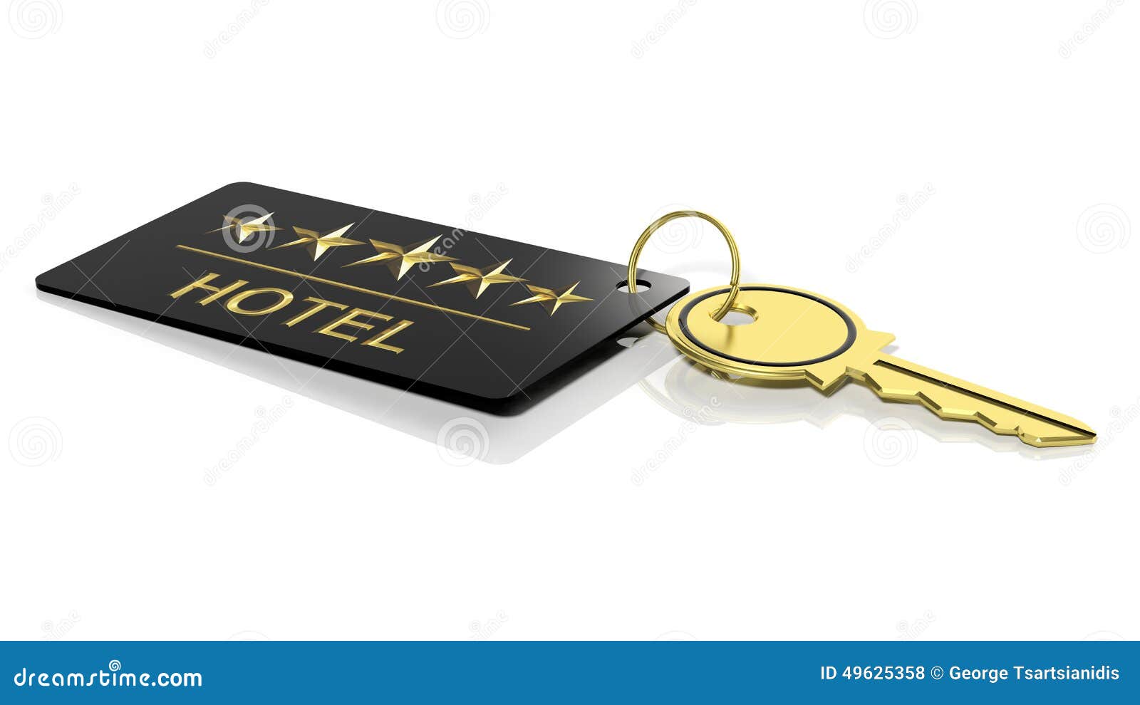 Hotel key with label stock illustration. Illustration of check - 49625358
