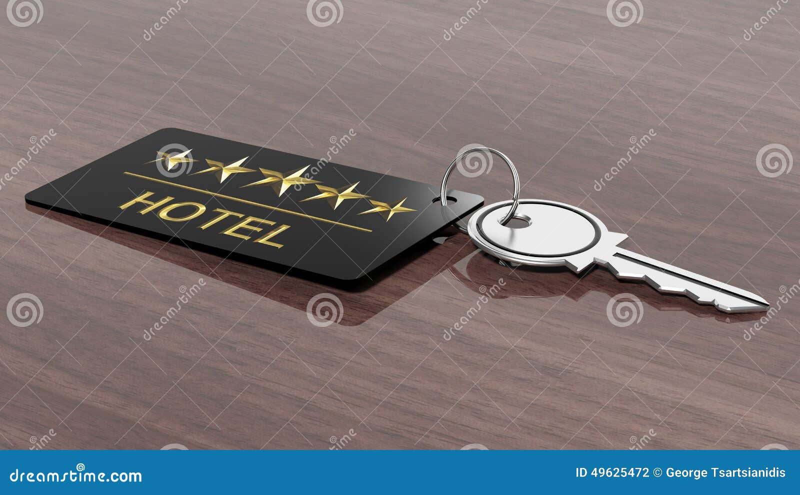 Hotel key with label stock illustration. Illustration of access - 49625472